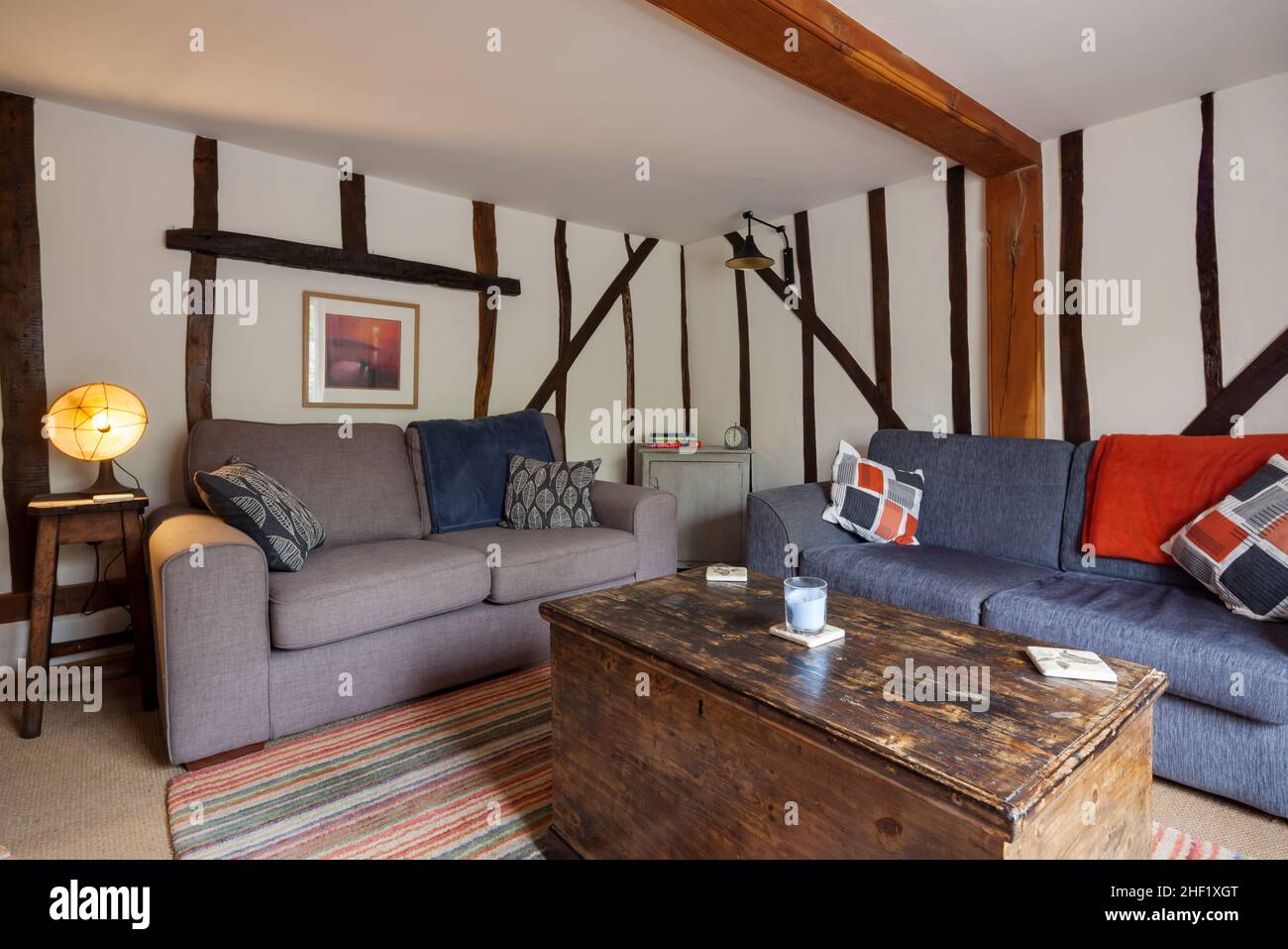 Clare, Suffolk - 27 avril 2018 : charmant petit salon traditionnel avec ...