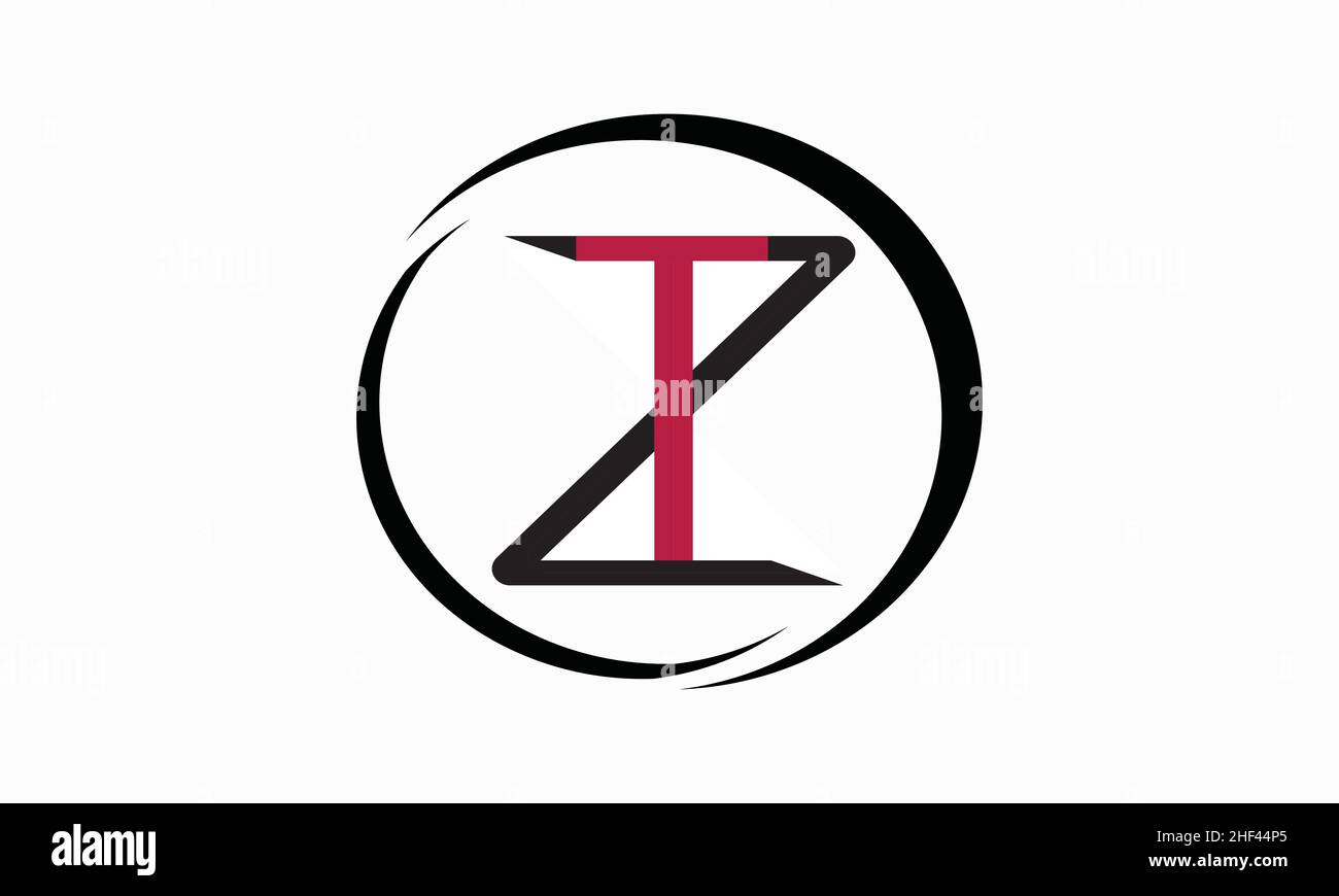 Lettres de l'alphabet initiales Monogram logo ZT, TZ, Z et T Image ...