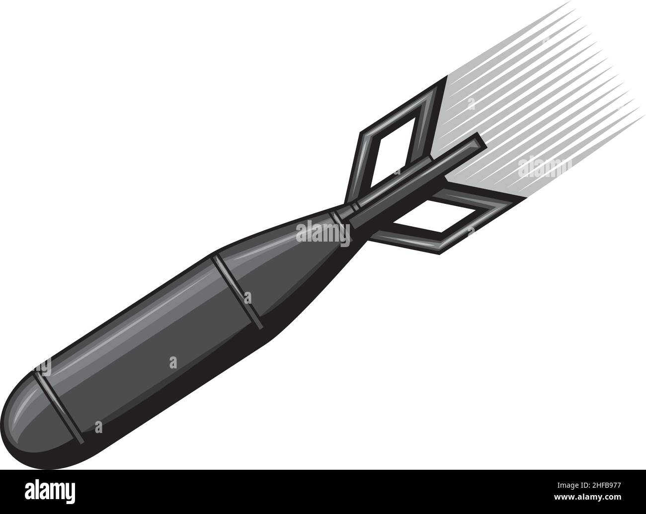 Political cartoon atomic bomb Banque d'images vectorielles - Alamy