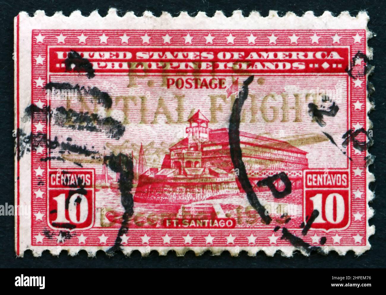 PHILIPPINES - VERS 1935: Un timbre imprimé aux Philippines montre fort ...