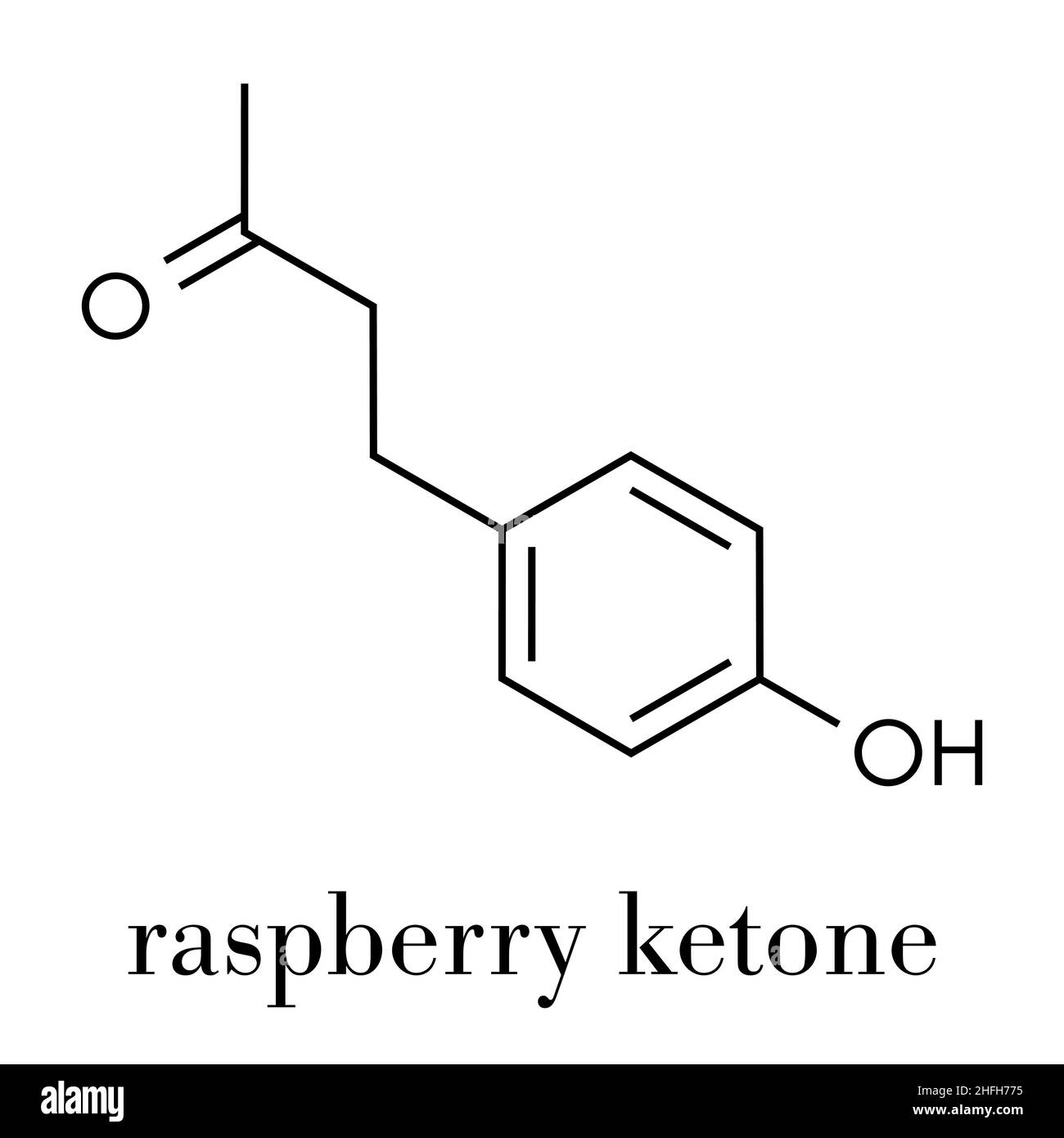 Cétone de framboise Banque d'images vectorielles - Alamy