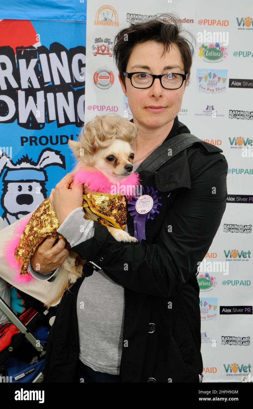 Sue perkins and dog Banque de photographies et d’images à haute ...