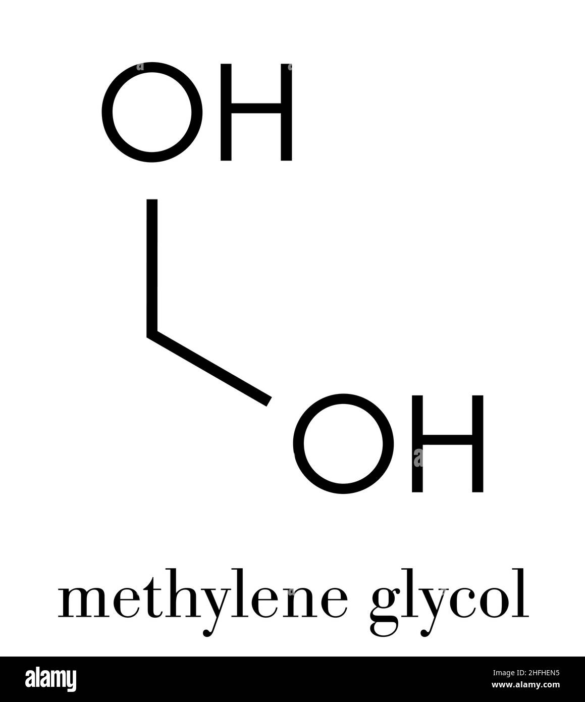 Molécule de formaldéhyde Banque d'images vectorielles - Alamy