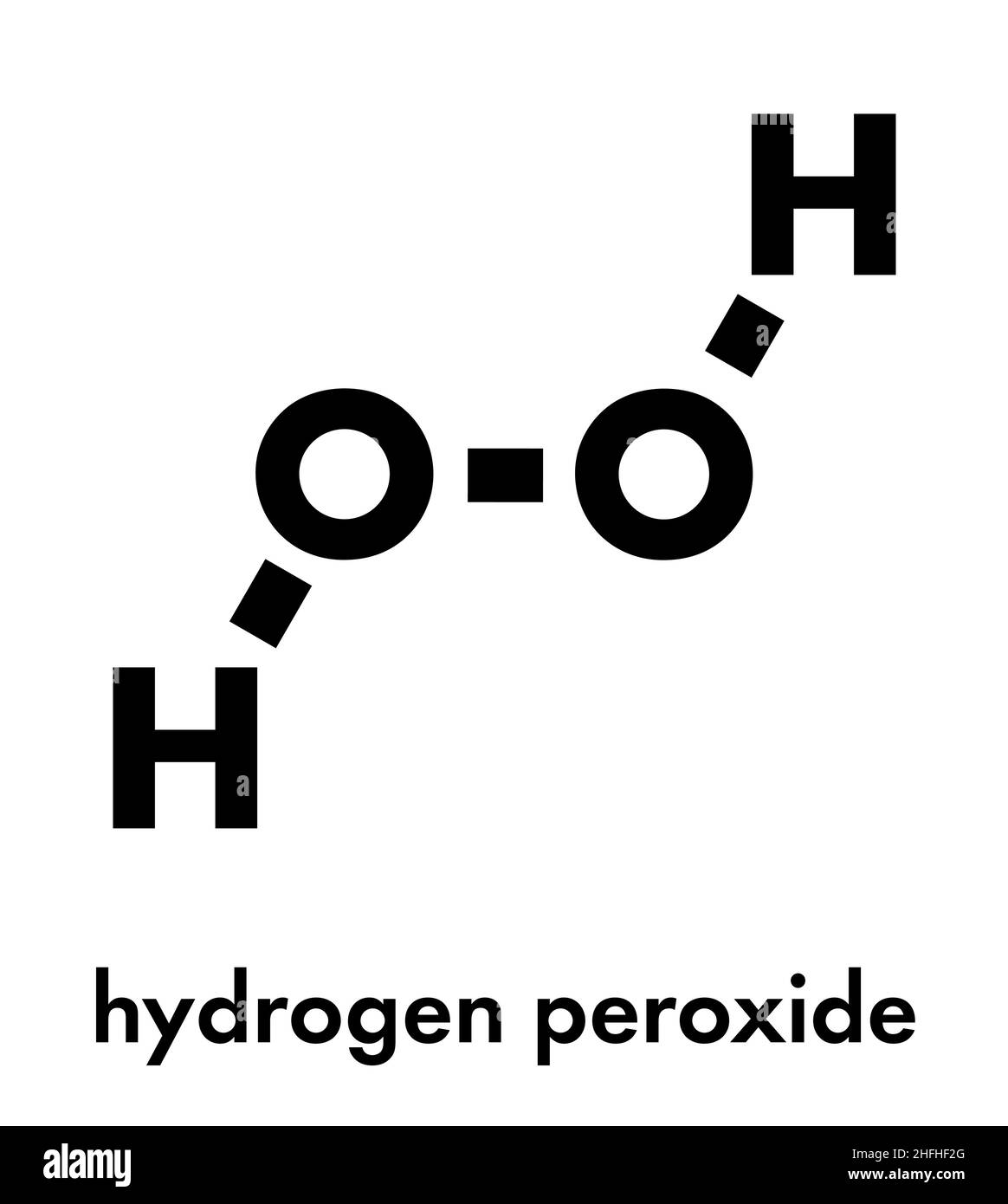 Hydrogen peroxide molecule Banque de photographies et d’images à haute ...