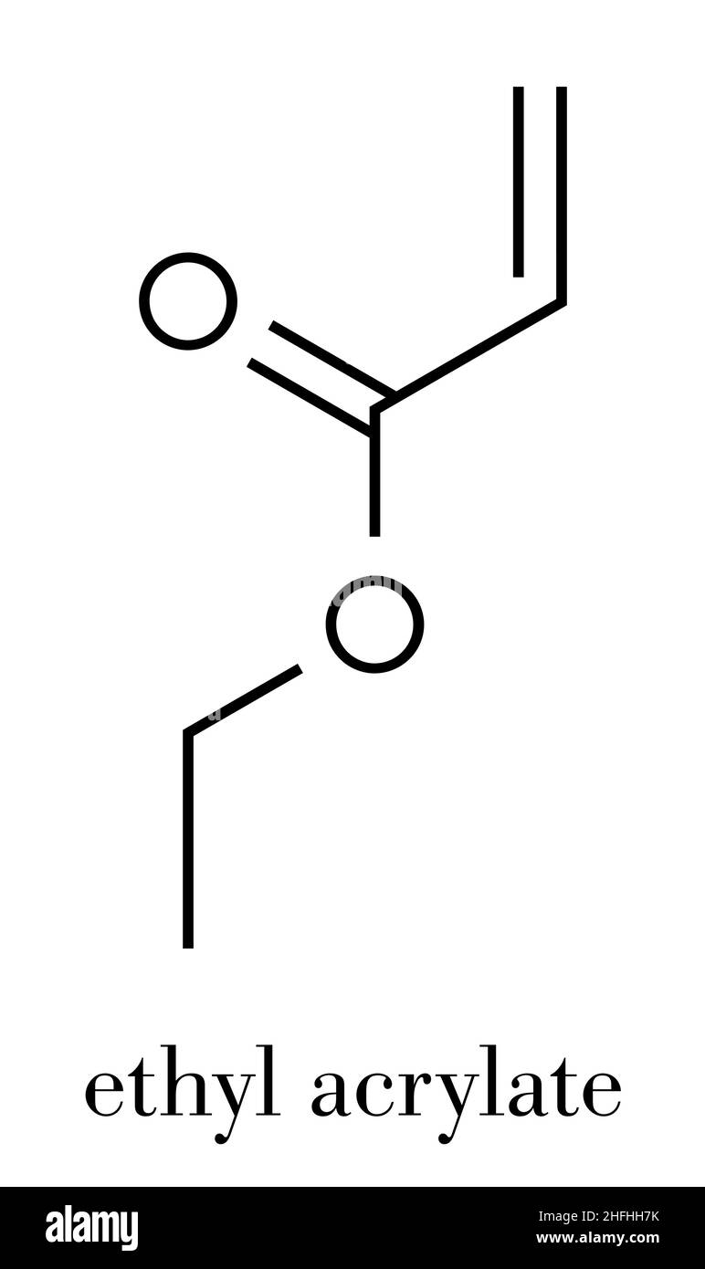Chemistry chemical formula acrylate Banque d'images vectorielles - Alamy