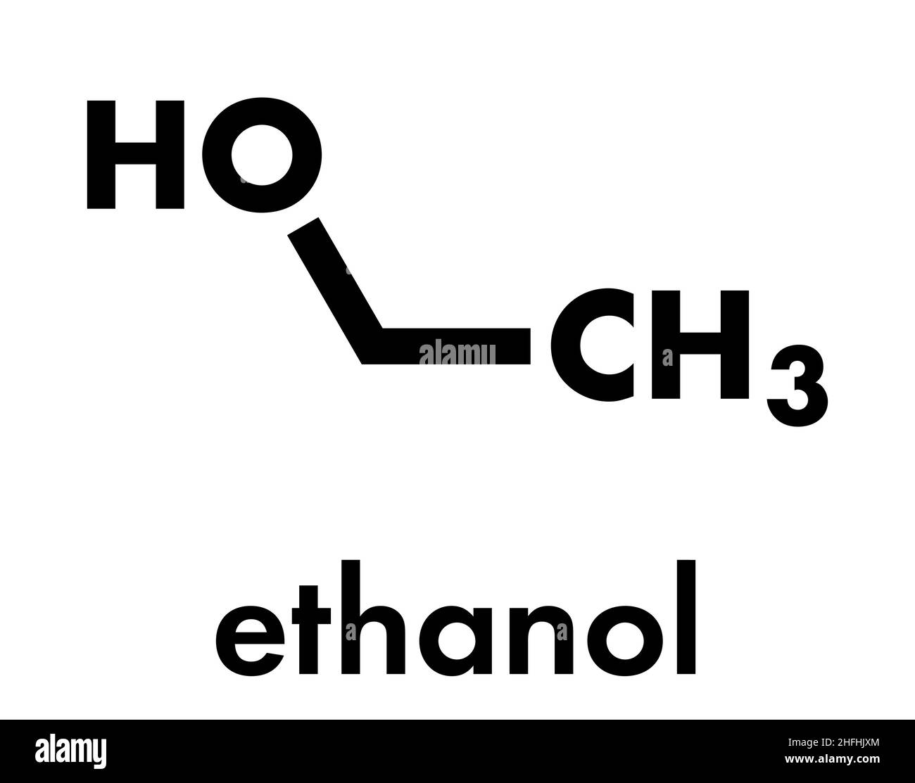 Ethanol fuel ethanol ethyl alcohol Banque d'images vectorielles - Alamy