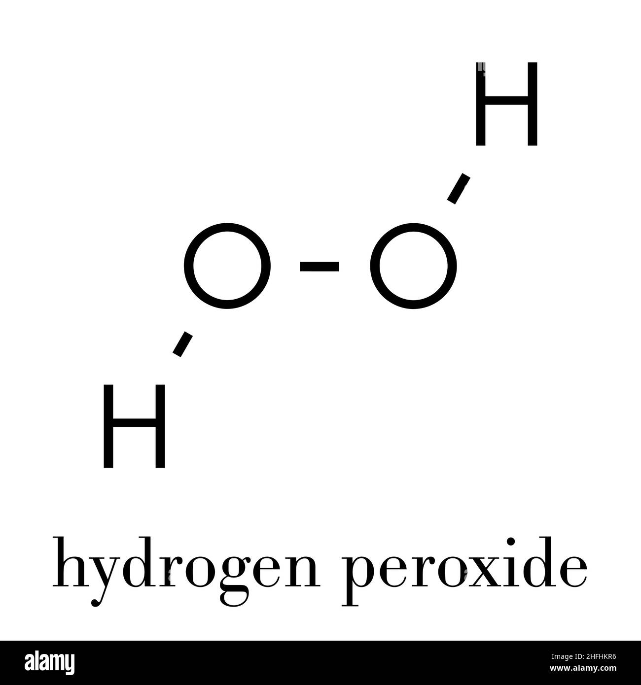Hydrogen peroxide molecule Banque de photographies et d’images à haute ...