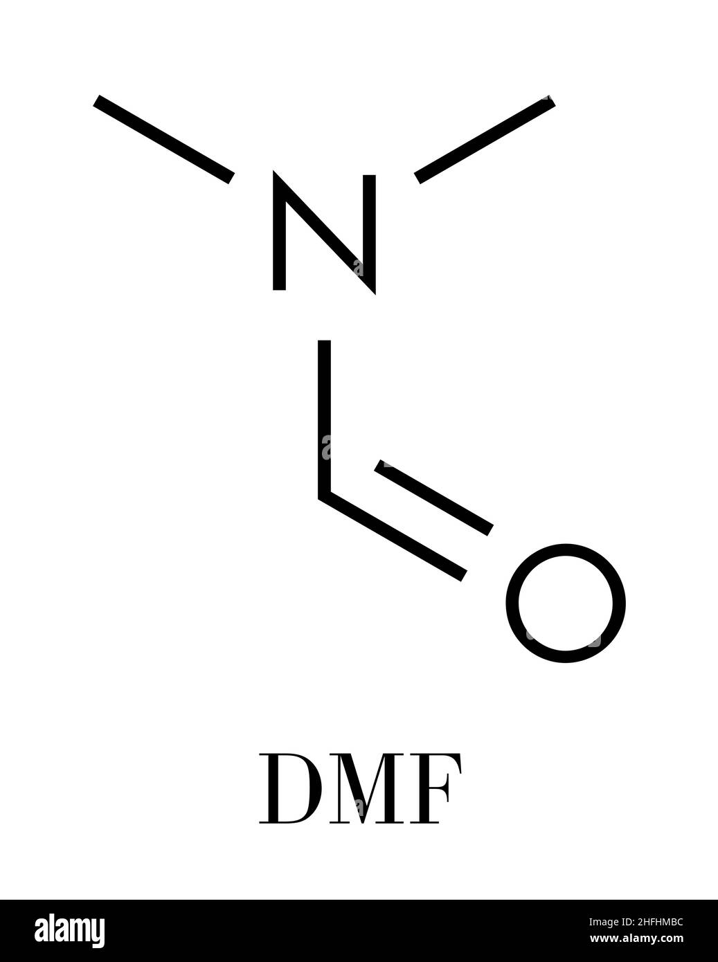 Dimethylformamide dmf molecule chemical structure Banque de ...