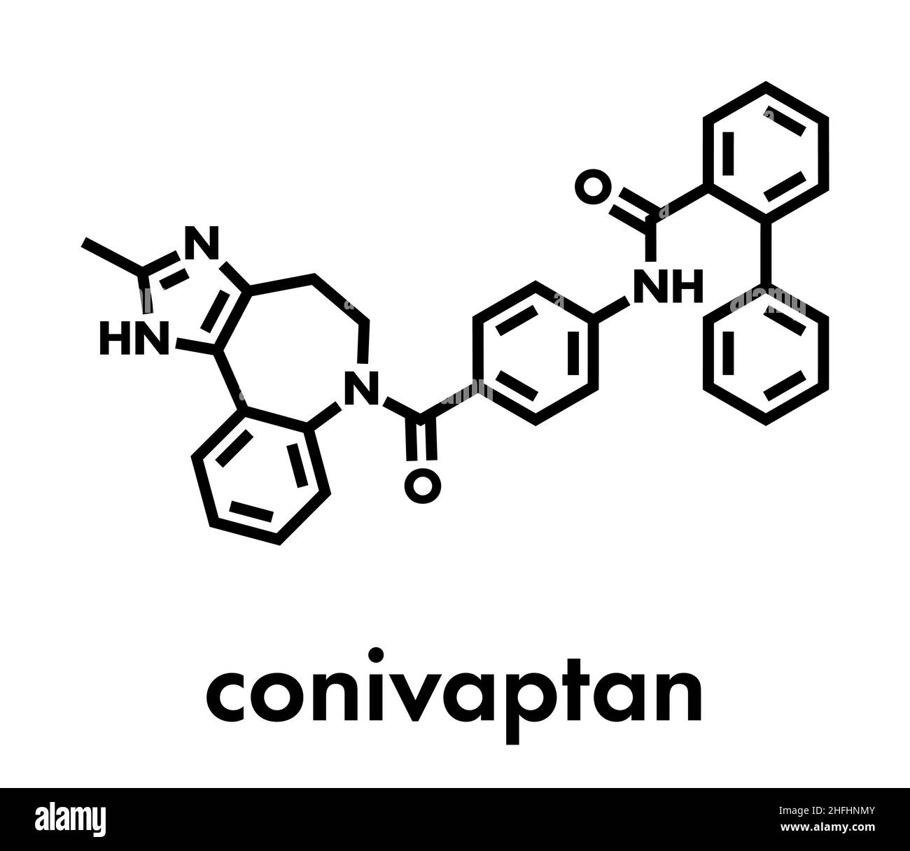 Molécule de médicament Conivaptan hyponatrémie.Inhibiteur des ...