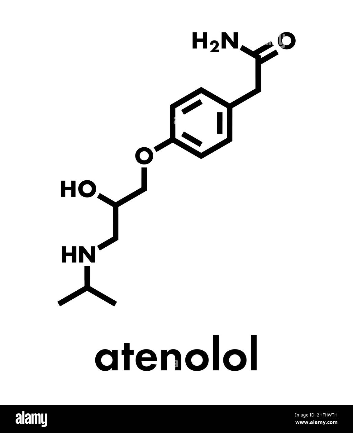Aténolol Banque d'images vectorielles - Alamy