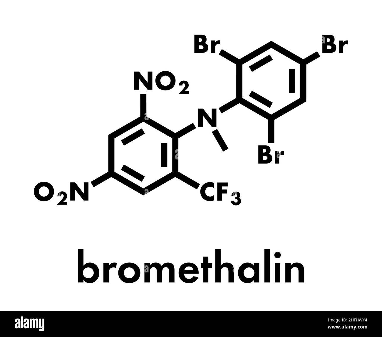Molécule rodenticide brométhaline Banque de photographies et d’images à ...