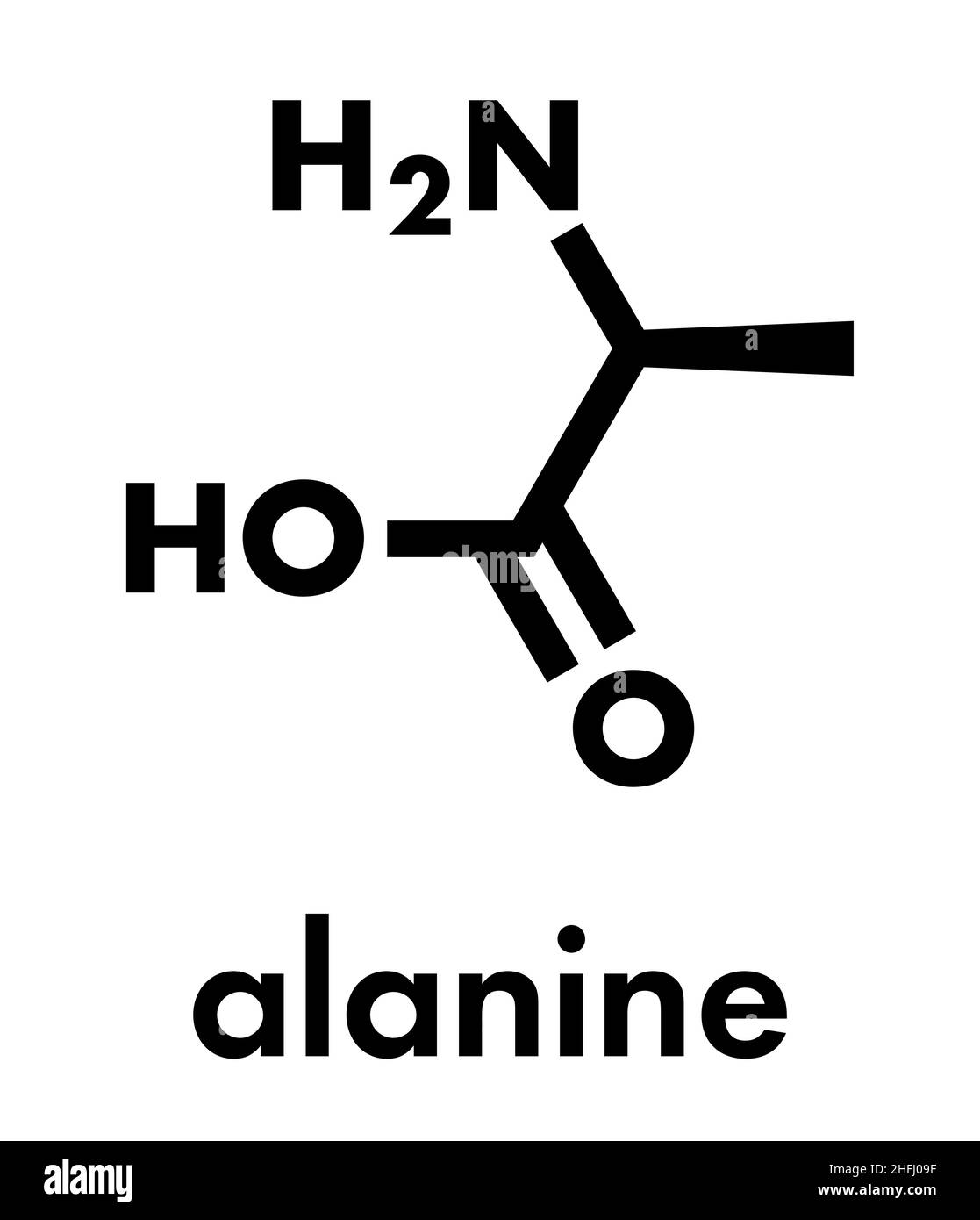 Formule chimique de l'alanine Banque de photographies et d’images à ...