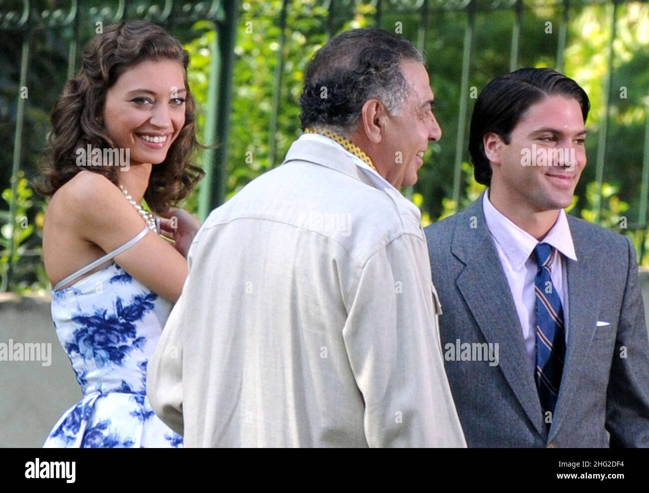 Margareth fait sur le set du film 'una casa piena di specchi' (Une ...