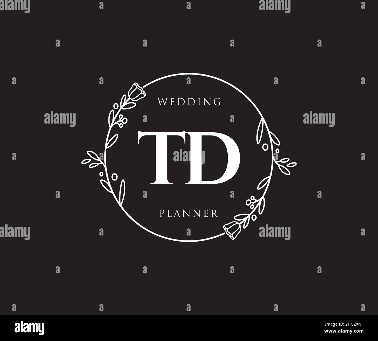 Logo des initiales td Banque de photographies et d’images à haute ...