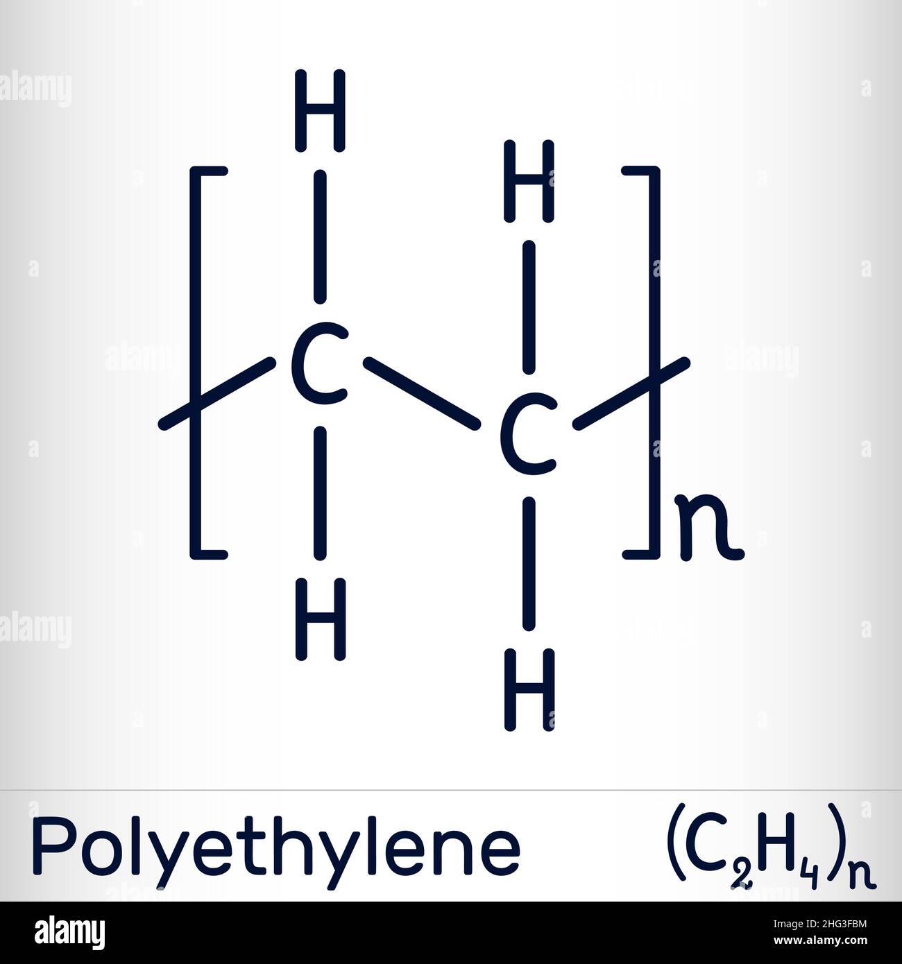 Polyéthylène, polythène, PE, polyéthène, molécule de poly(méthylène).C ...
