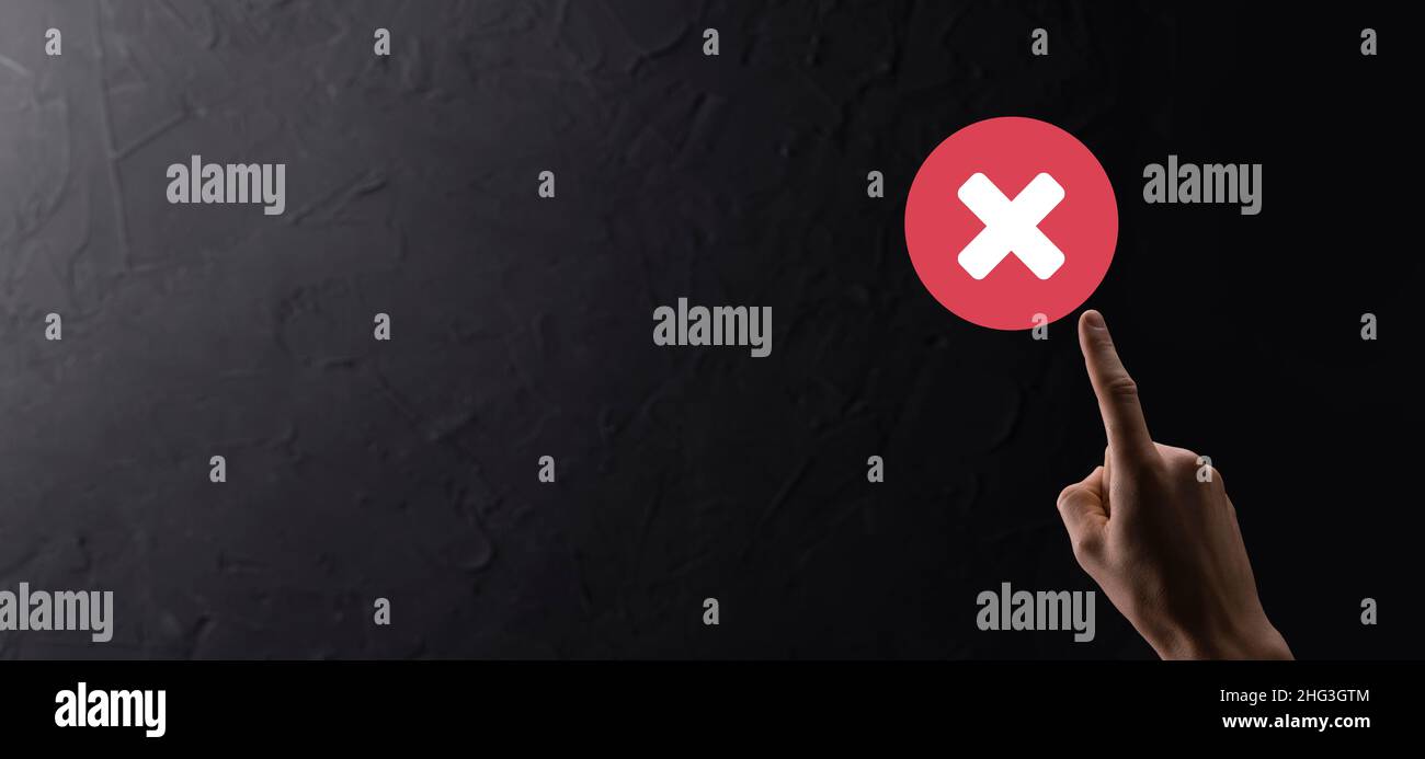 Icône mains courantes,symbole d'annulation,icône d'annulation.icône ...