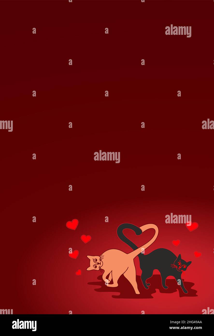 Queues de coeur Banque d'images vectorielles - Alamy