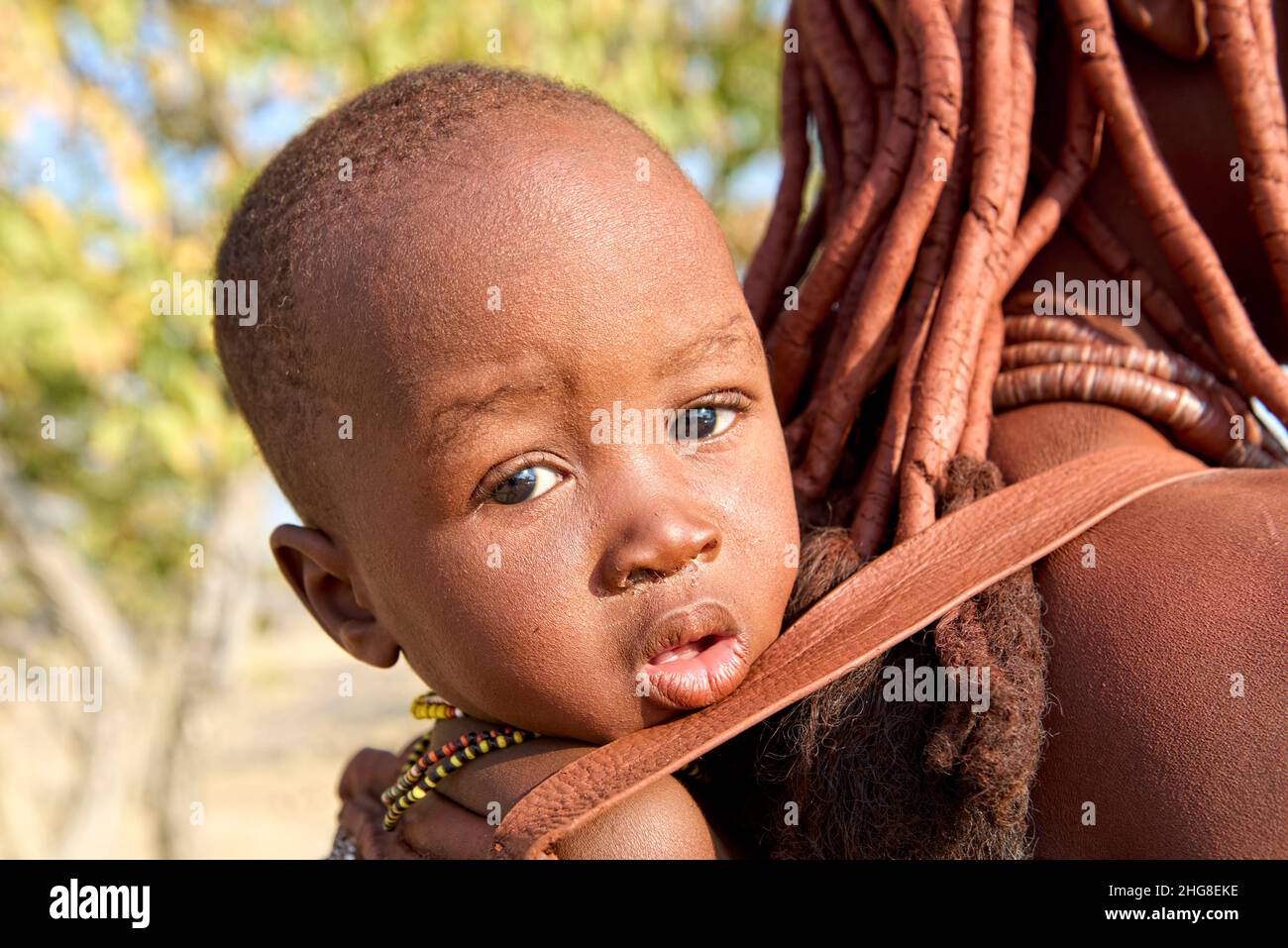 Himba femme et enfant Banque de photographies et d’images à haute ...