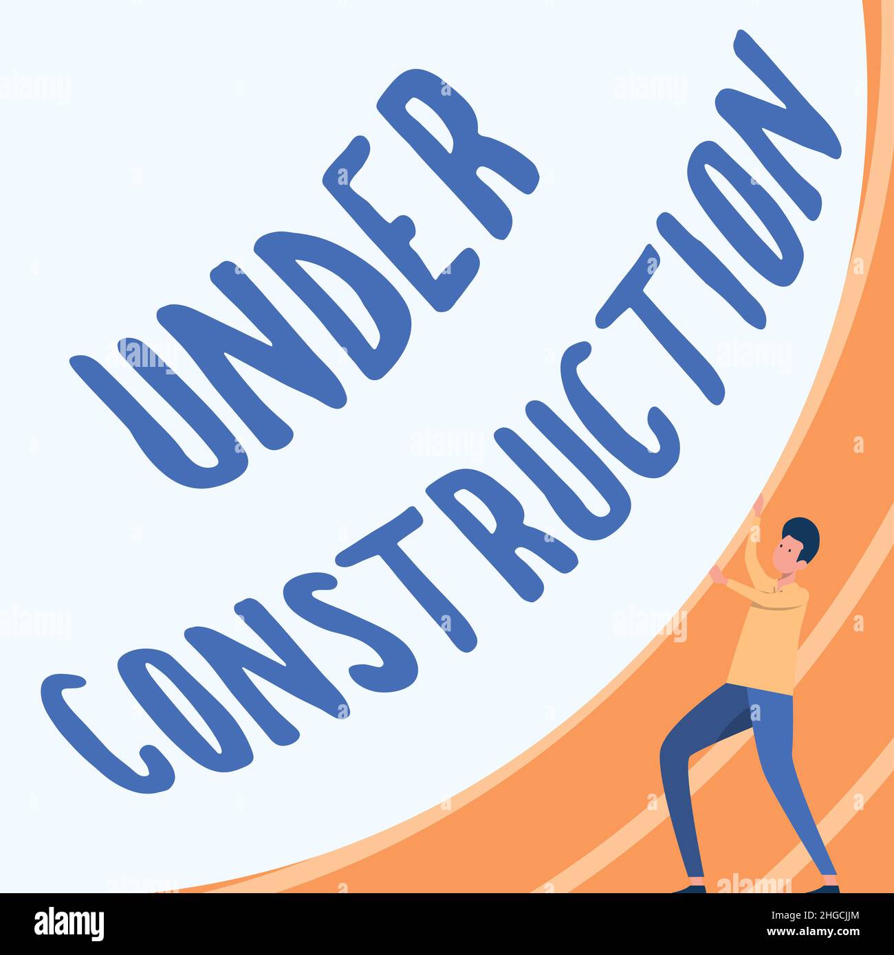 Affiche textuelle sous Construction. Création d'idées d'affaires qui ...