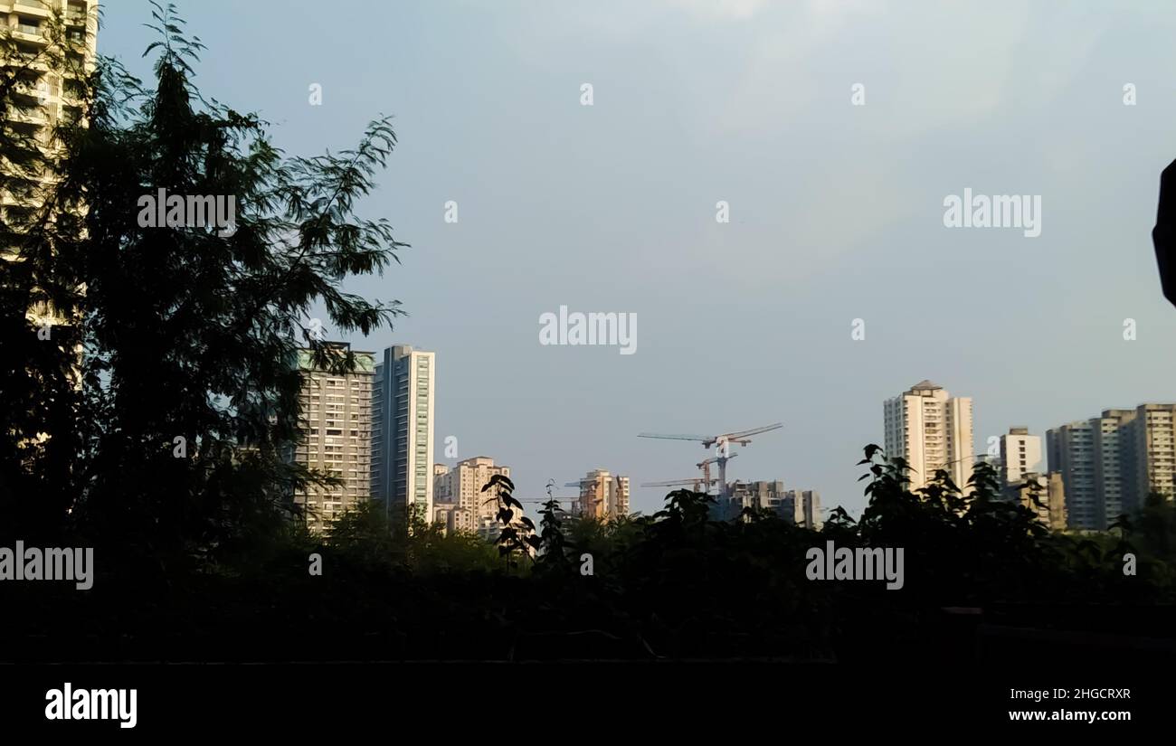 Mumbai skyline aerial Banque de photographies et d’images à haute ...