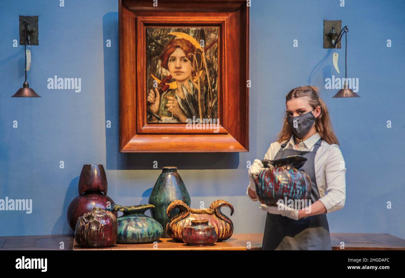 Londres Royaume-Uni 20 janvier 2022 Christie’s London dévoile au bord ...