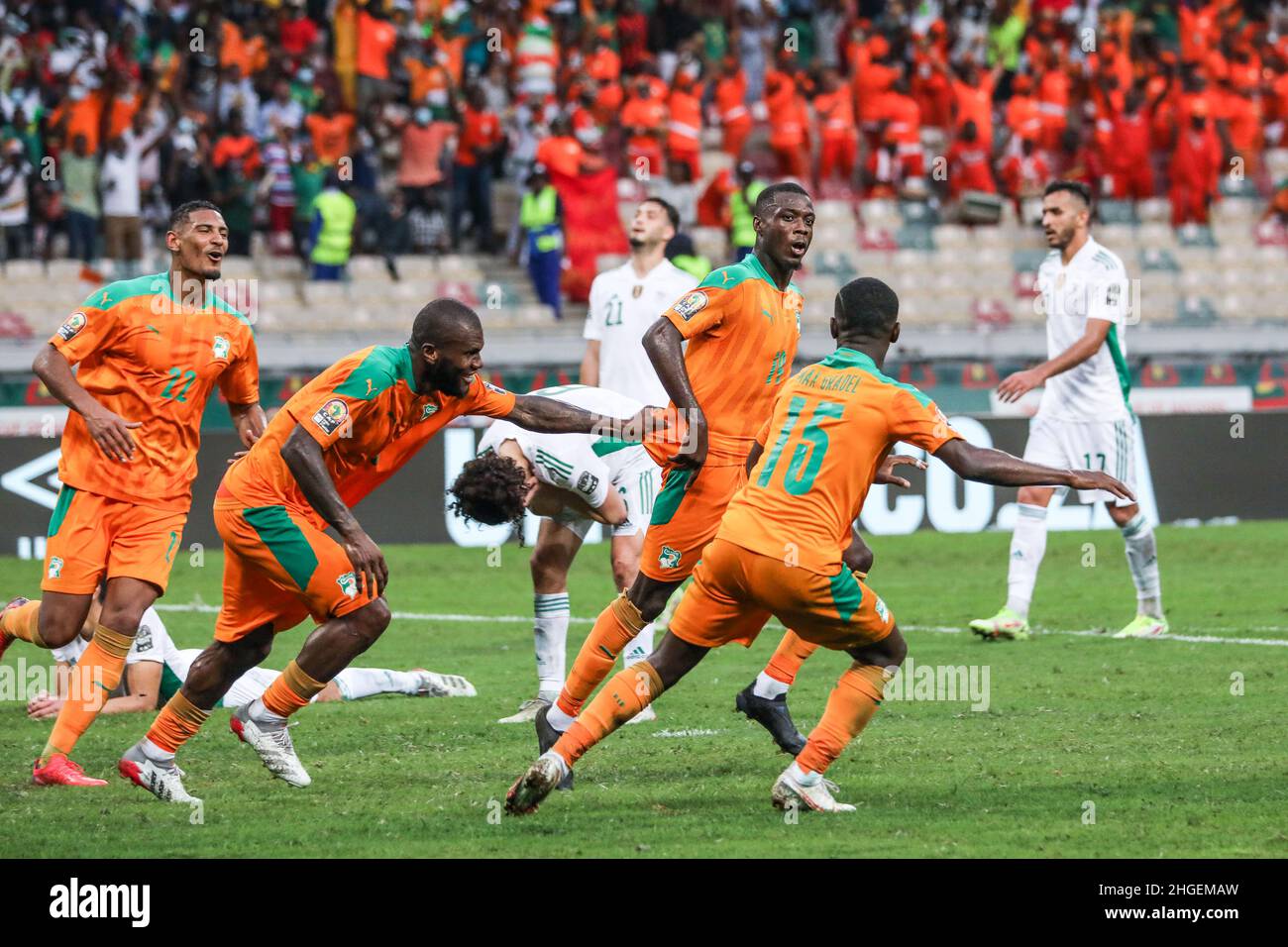 Douala, Cameroun.20th janvier 2022.Douala, CAMEROUN - JANVIER 20: Nicoals Pepe de Côte d'Ivoire ...