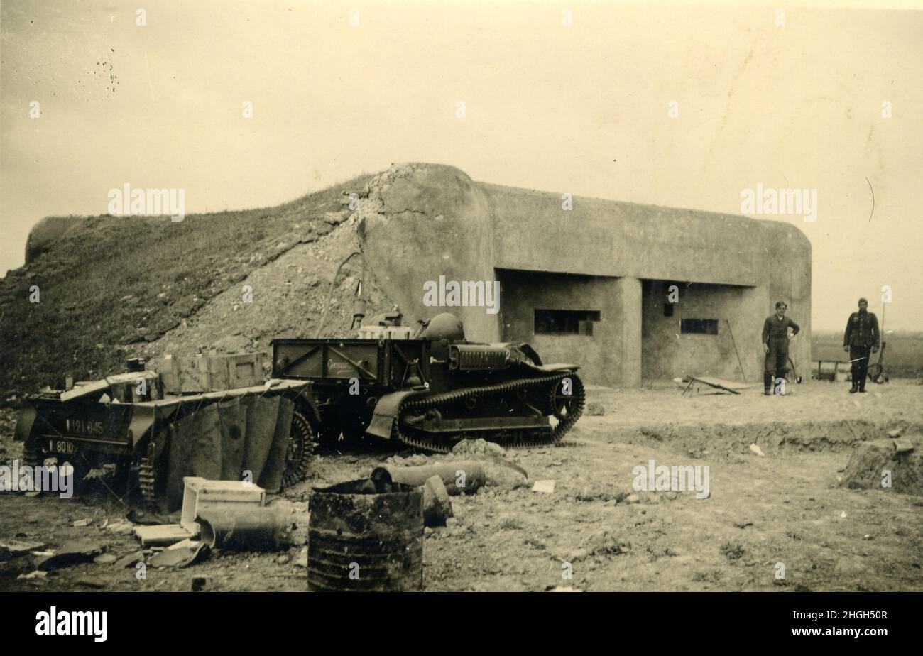 Deuxième Guerre mondiale WW2 soldats allemands envahissent la France ...