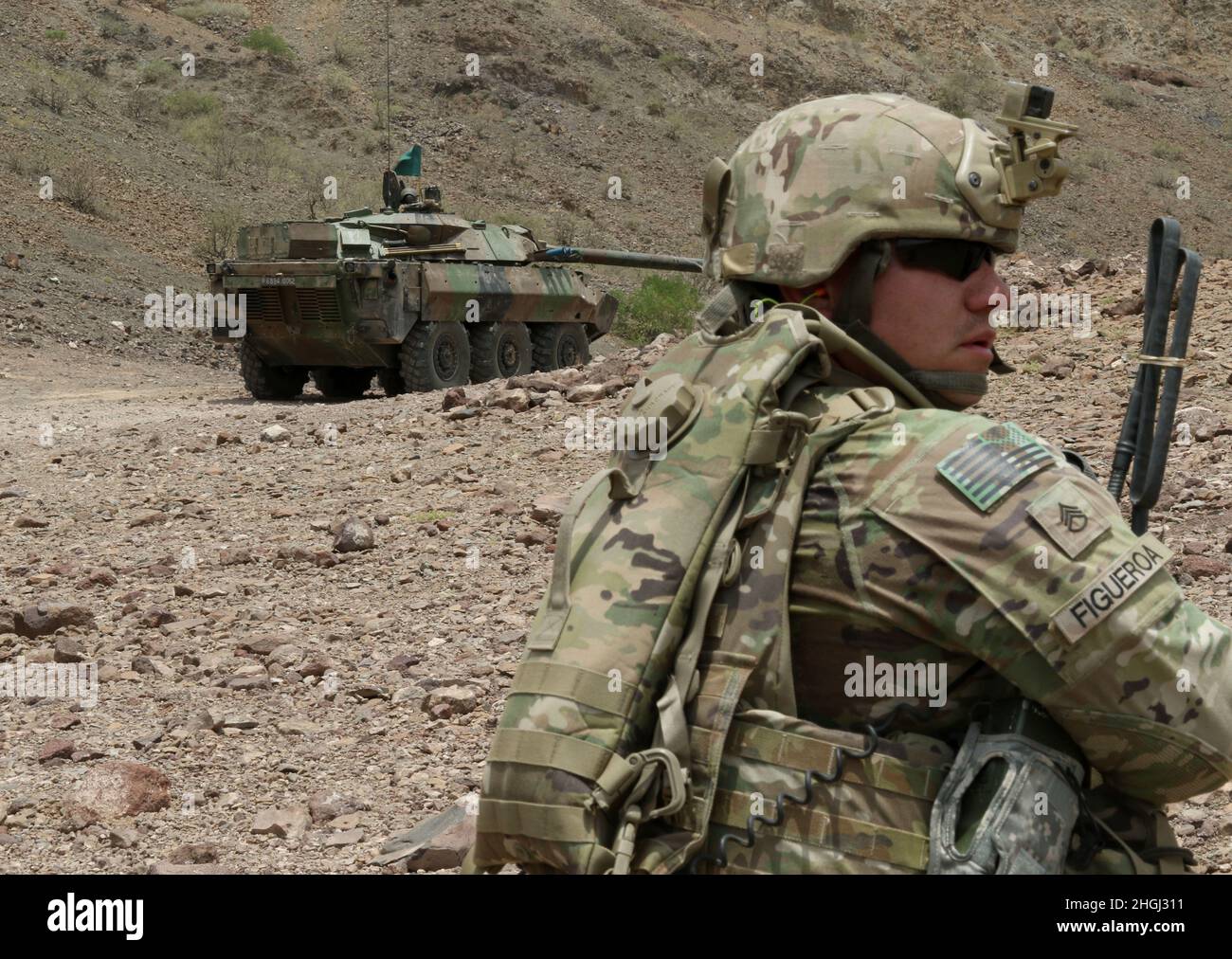 Des soldats américains affectés à diverses compagnies de la Force ...