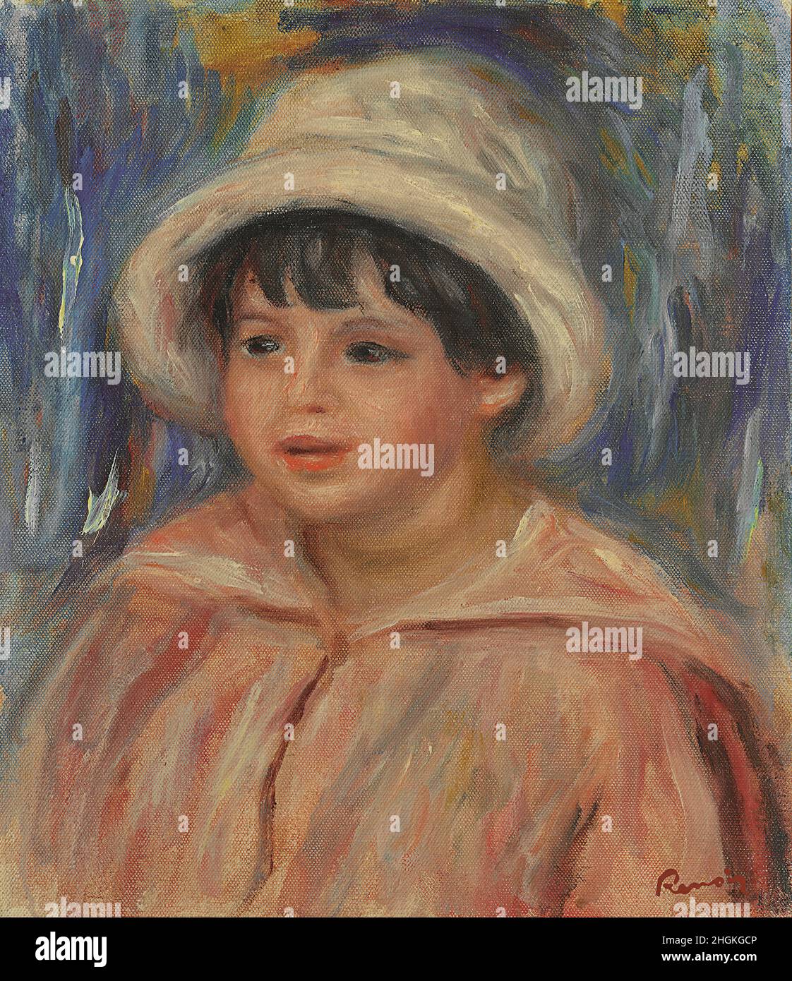 Renoir Auguste - Collection privée - Portrait de Claude Renoir, fils de ...