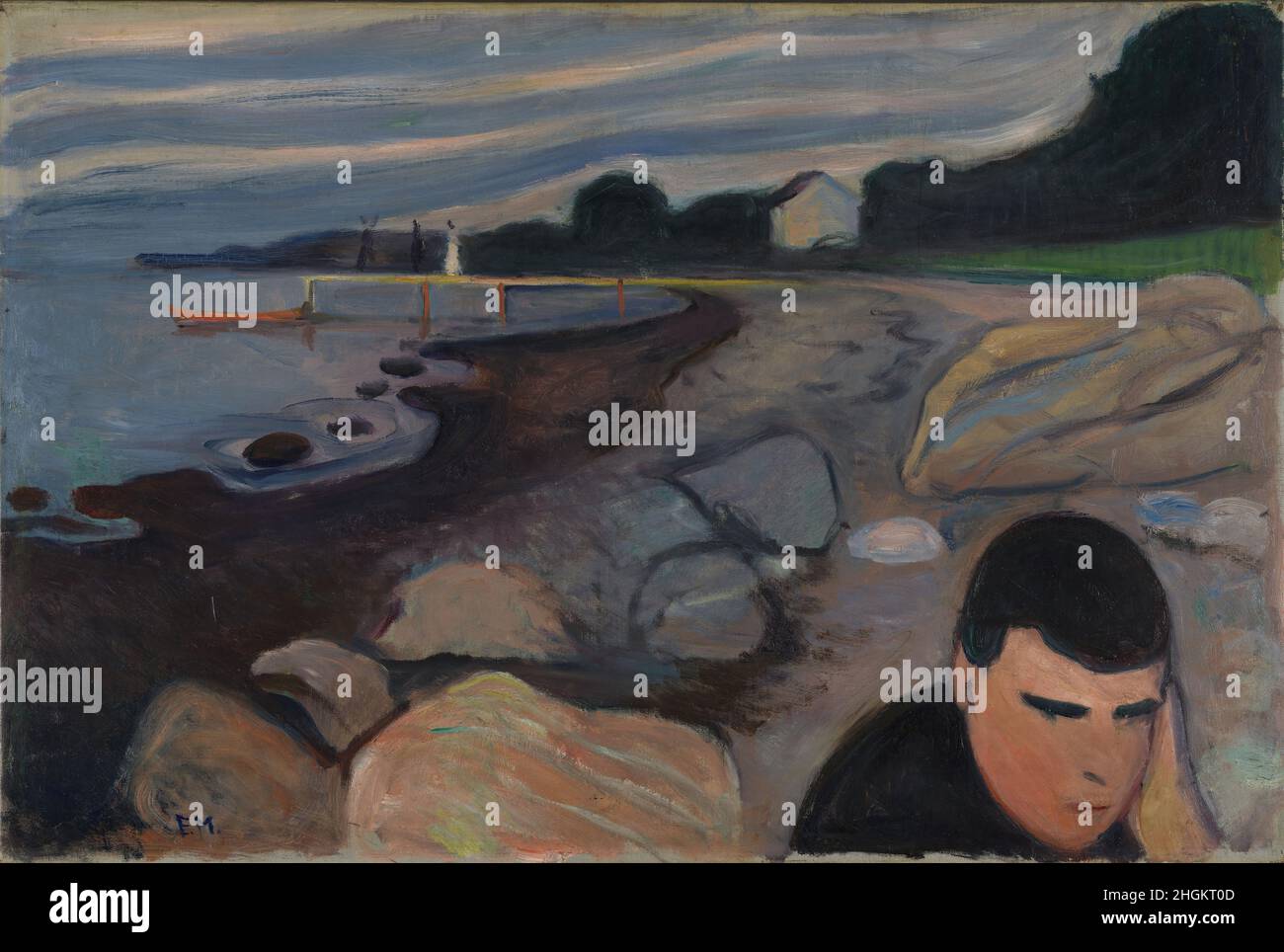 Melancholy edvard munch Banque de photographies et d’images à haute ...
