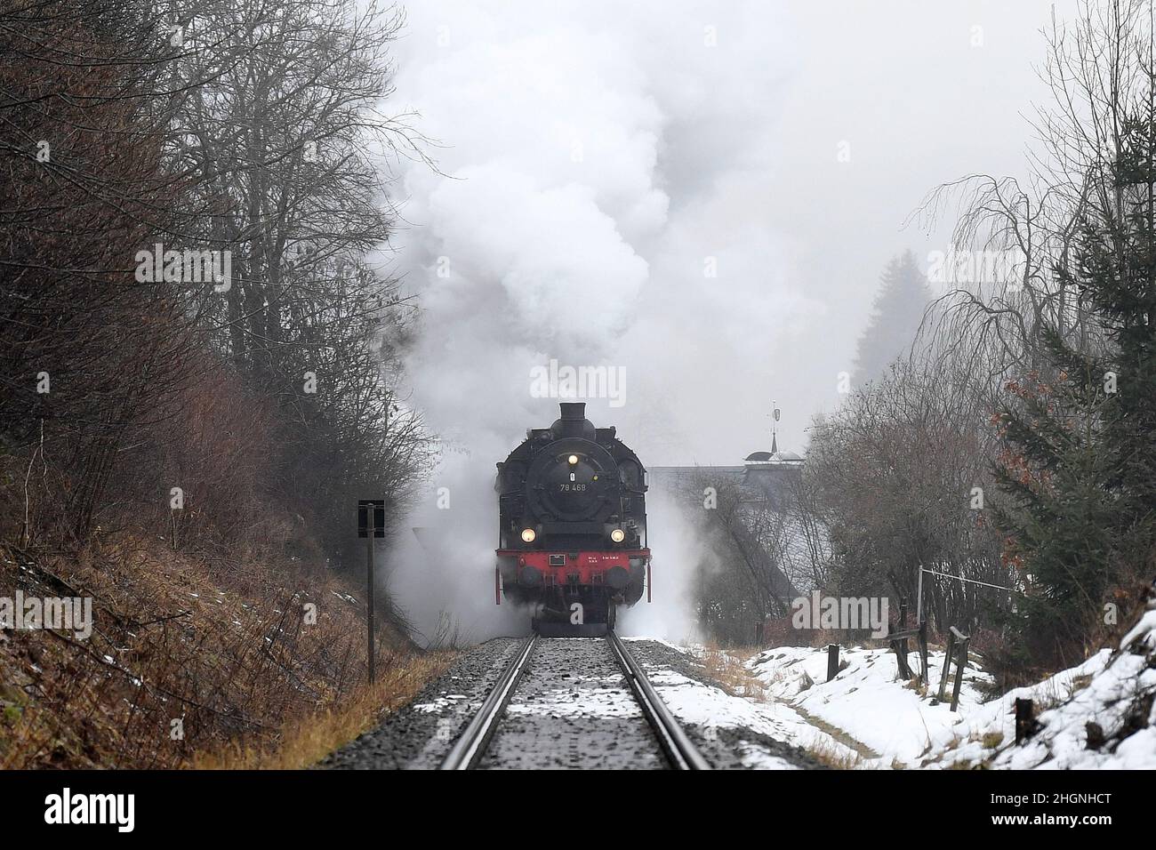 Prussian steam locomotive Banque de photographies et d’images à haute ...