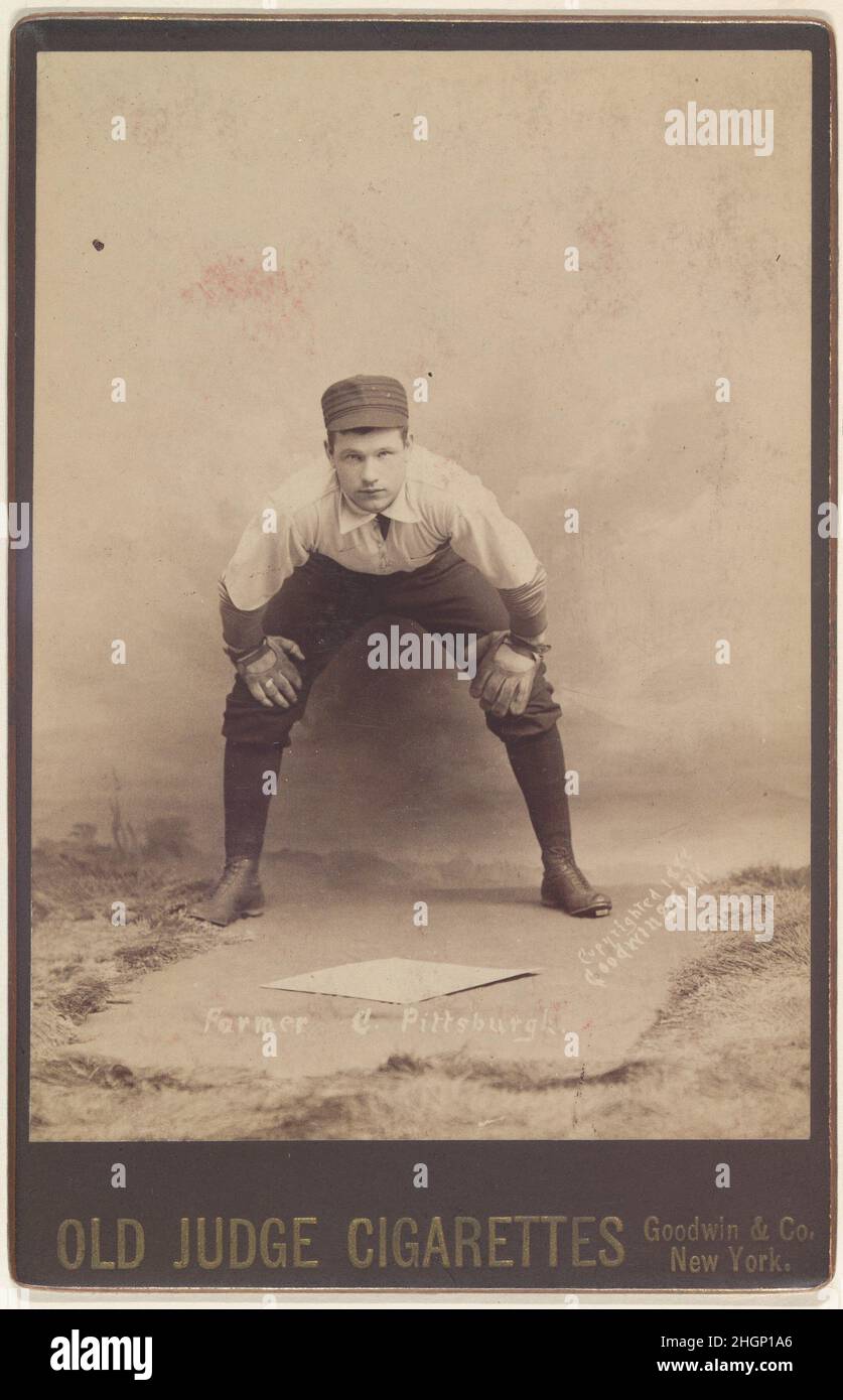 William Charles Farmer, Catcher, Pittsburgh, de la série Old Judge ...