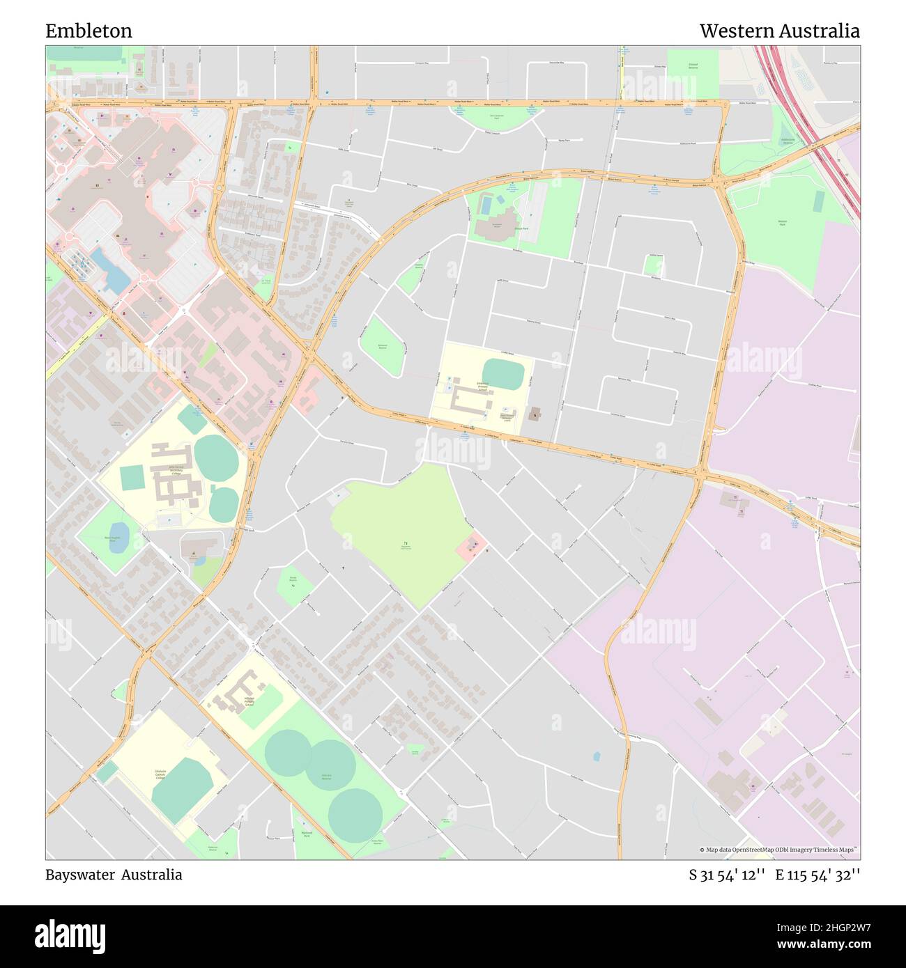 Embleton, Bayswater, Australie, Australie occidentale, S 31 54' 12'', E ...