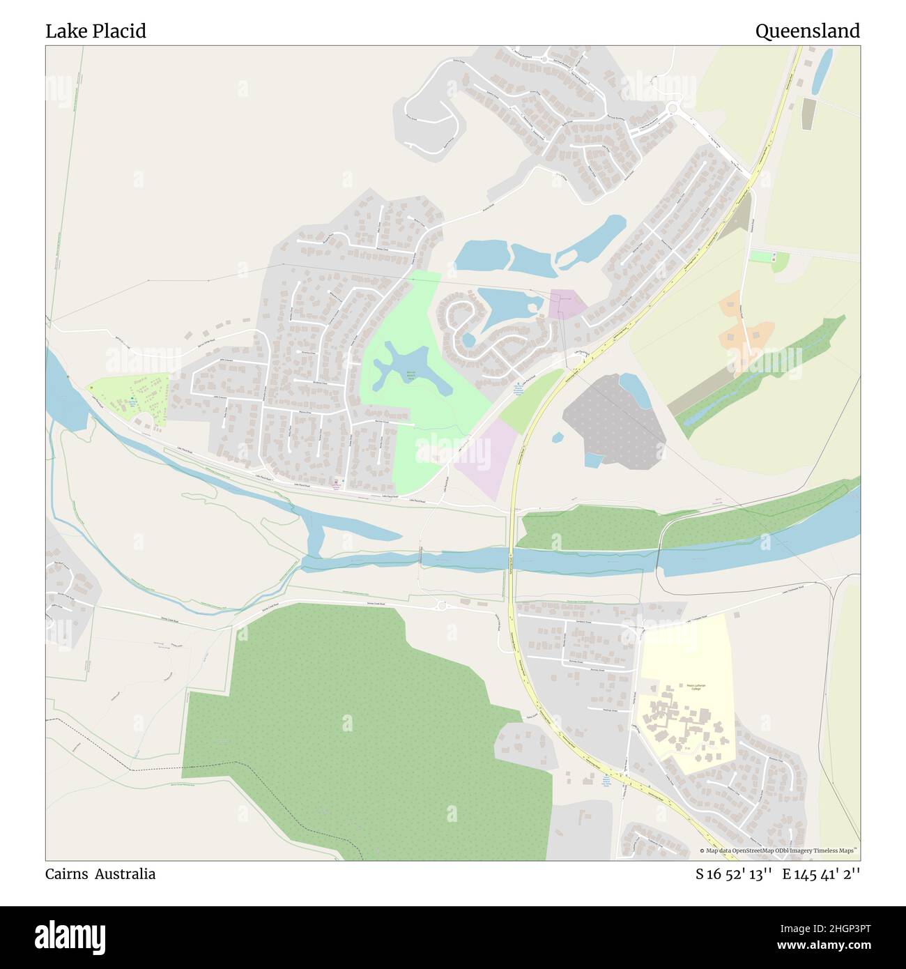 Carte du lac placide Banque d'images détourées - Alamy