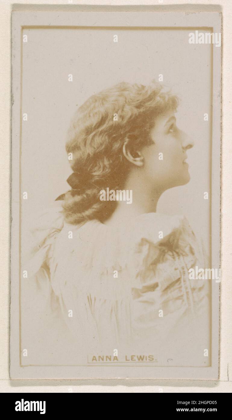 Anna Lewis, de la série Actresses (N245) émise par Kinney Brothers pour ...