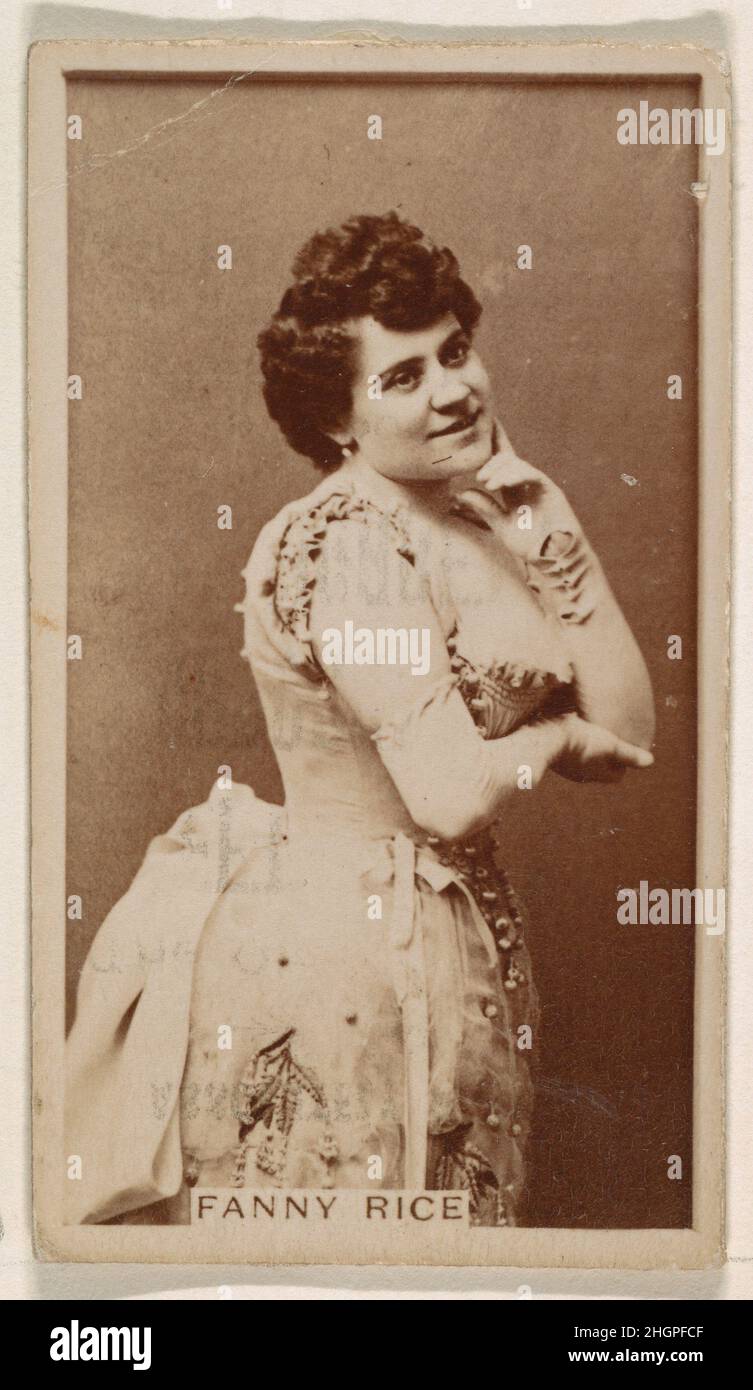Fanny Rice, de la série Actresses (N245) émise par Kinney Brothers pour promouvoir les ...