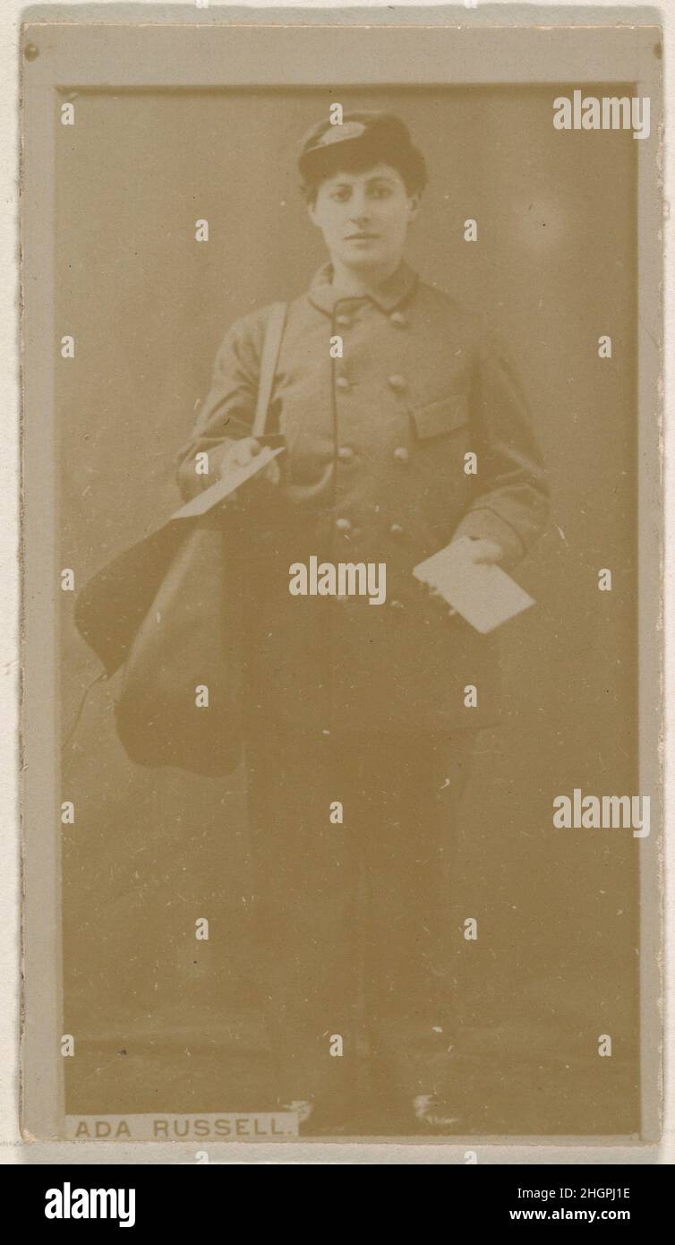 ADA Russell, de la série Actresses (N245) émise par Kinney Brothers pour promouvoir les ...