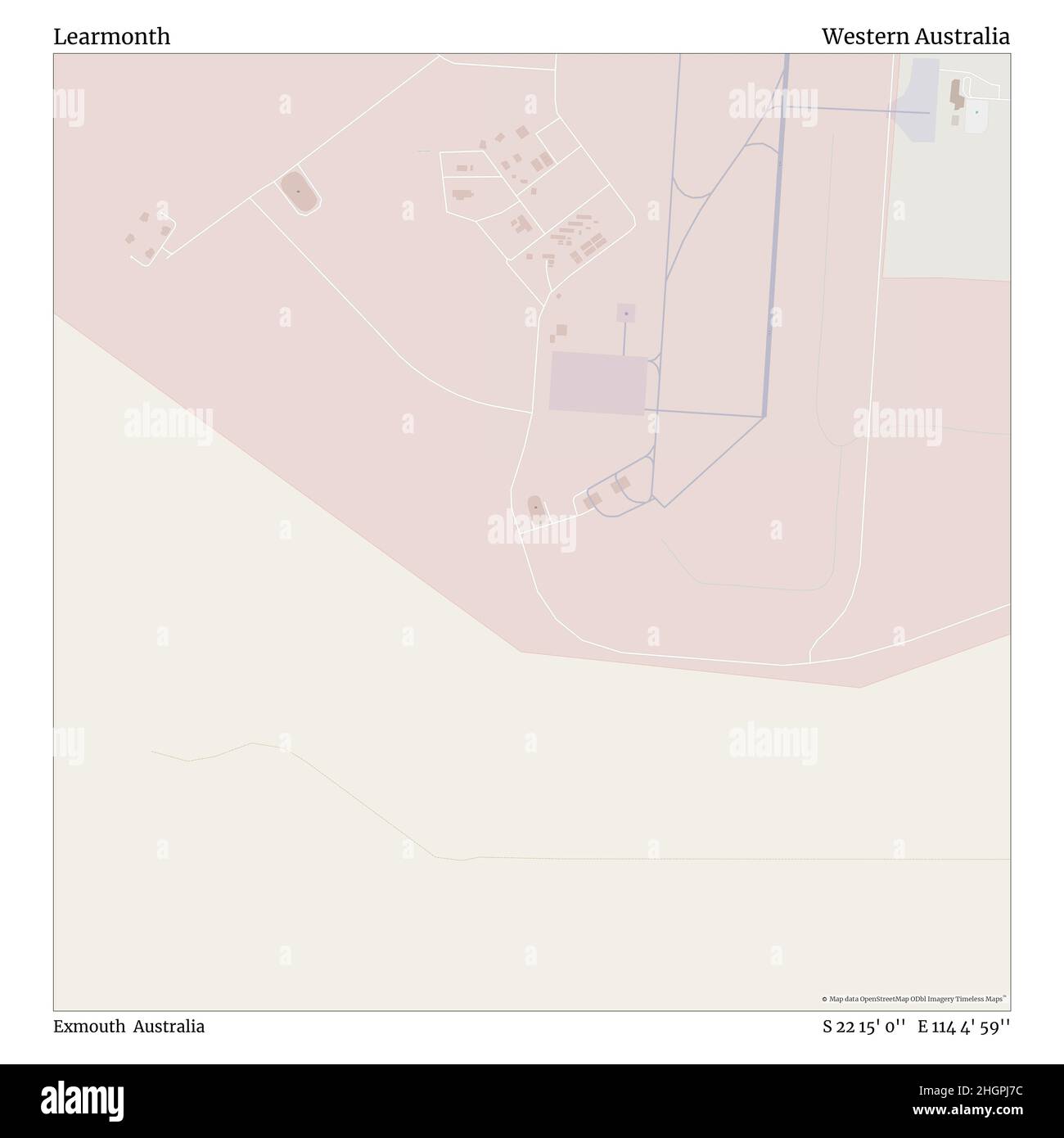 Mappa di exmouth Banque d'images détourées - Alamy