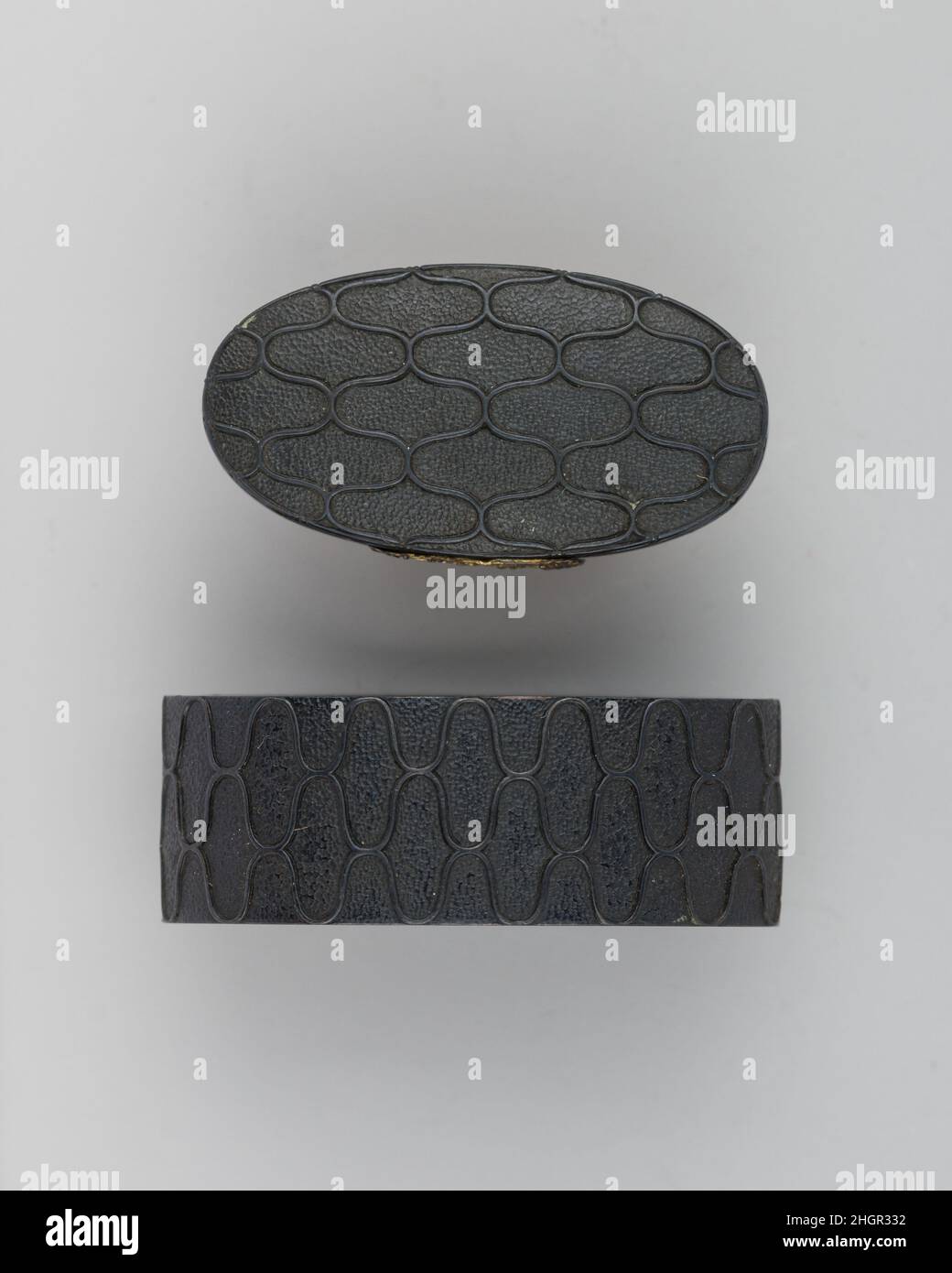 SWORD-Hilt Collar and pommel (Fuchigashira) 1789–1876 japonais Un ...