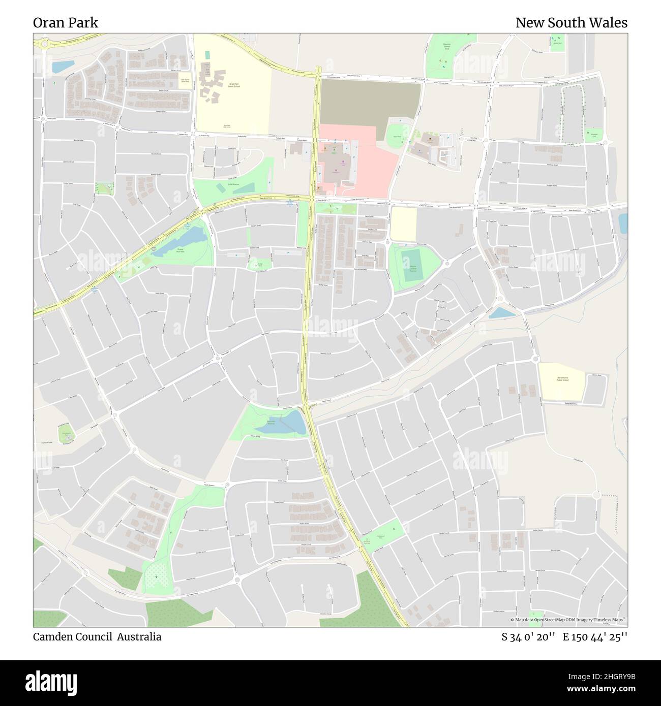 Oran Park, Camden Council, Australie, Nouvelle-Galles du Sud, S 34 0 ...
