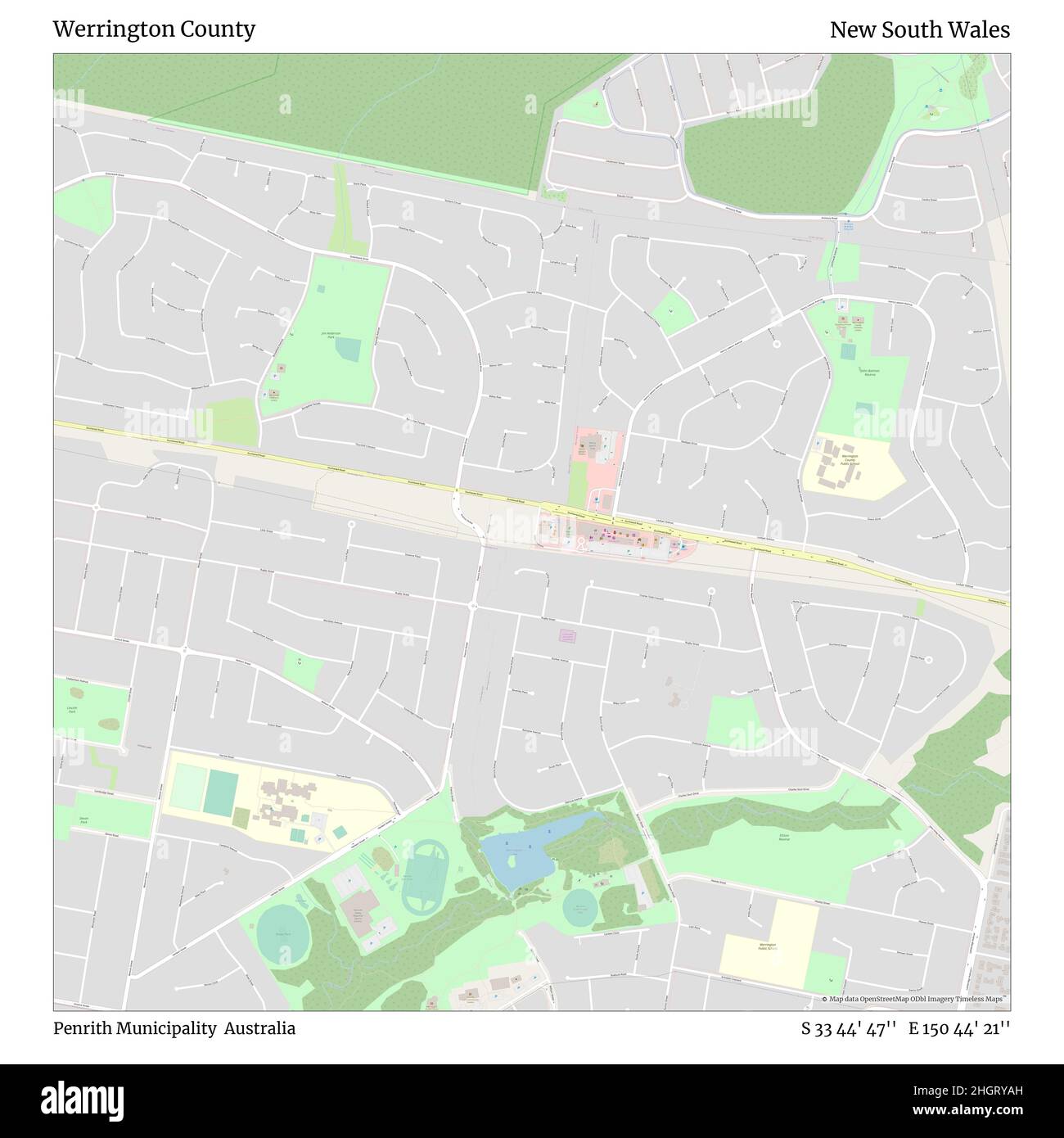 Comté de Werrington, Municipalité de Penrith, Australie, Nouvelle ...