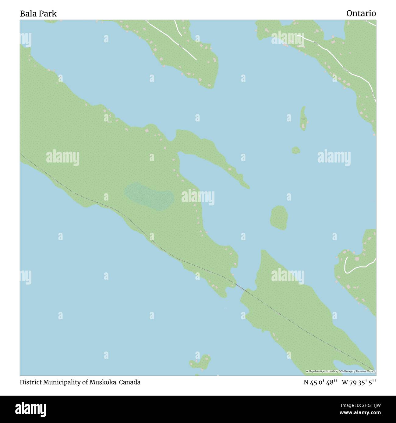 Carte de bala ontario Banque de photographies et d’images à haute ...