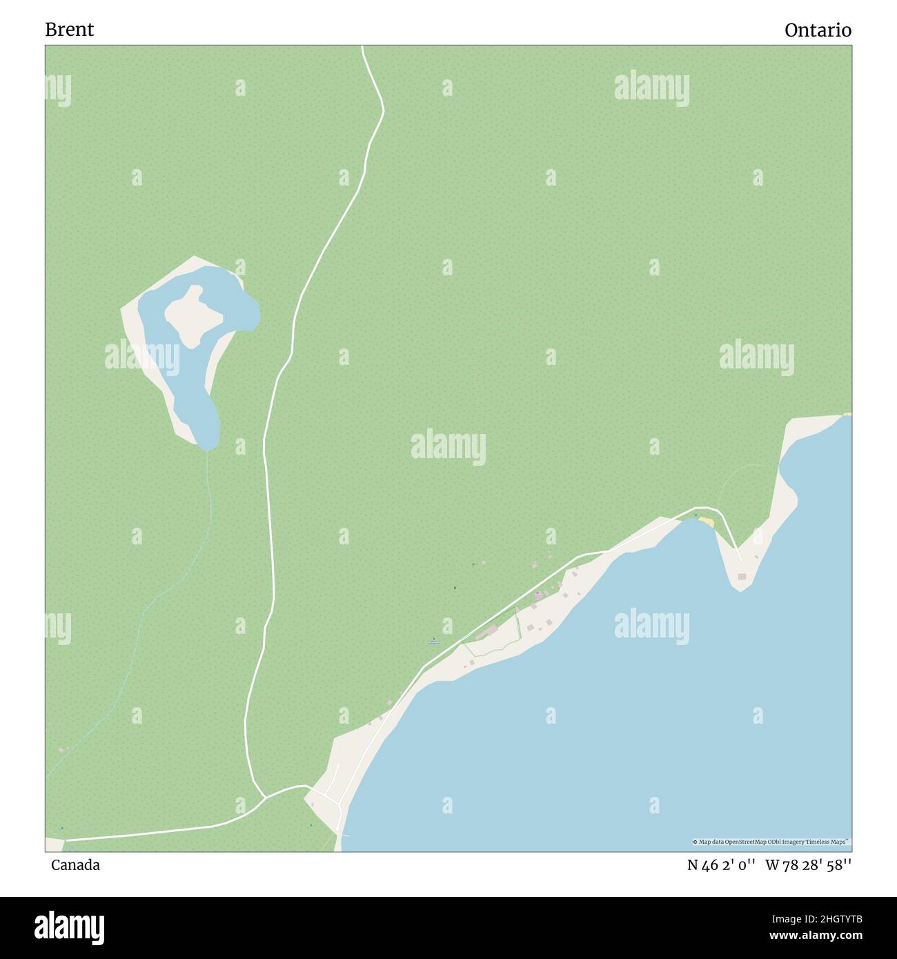 Brant, Canada, Ontario, N 46 2' 0'', W 78 28' 58'', carte, Timeless ...
