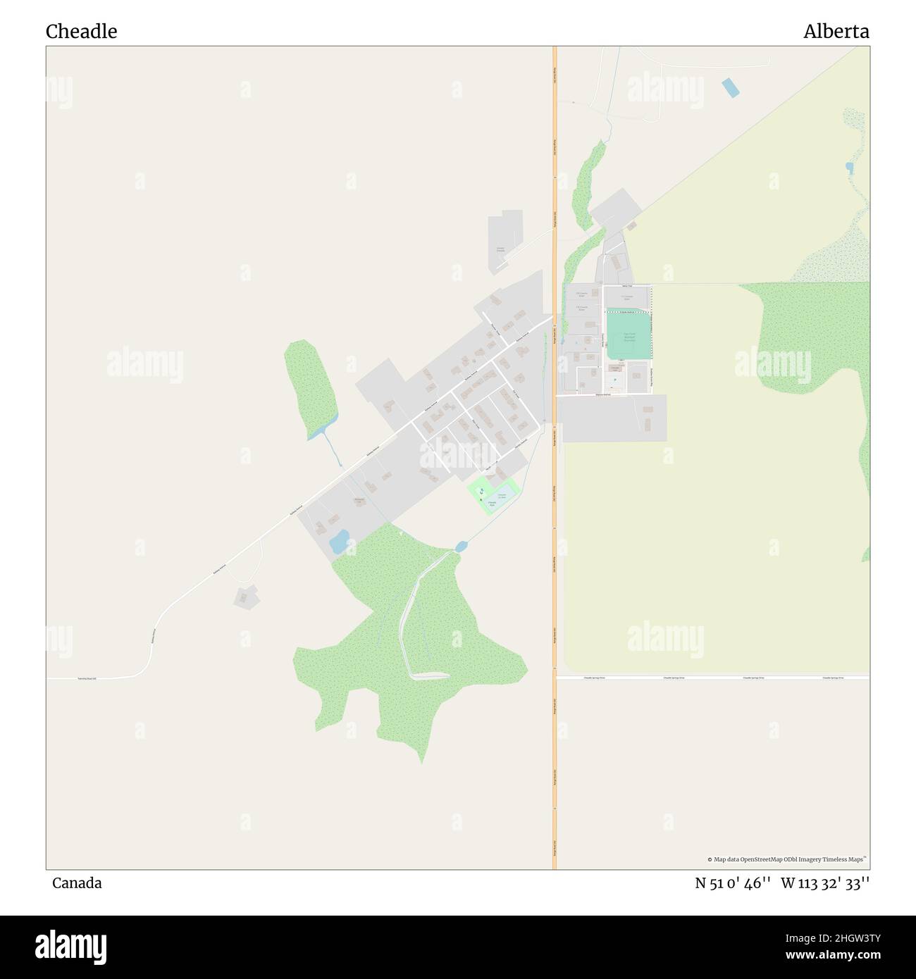 Carte de cheadle Banque d'images détourées - Alamy