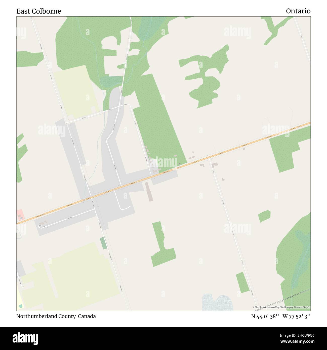 Carte de l'ontario colborne Banque de photographies et d’images à haute ...