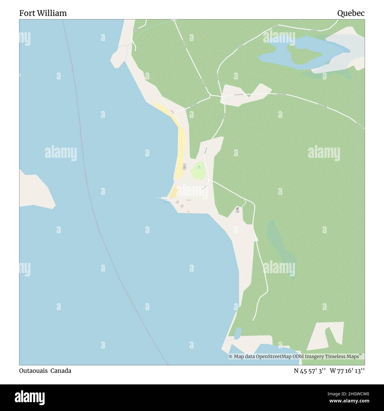 Carte de fort william Banque d'images détourées - Alamy