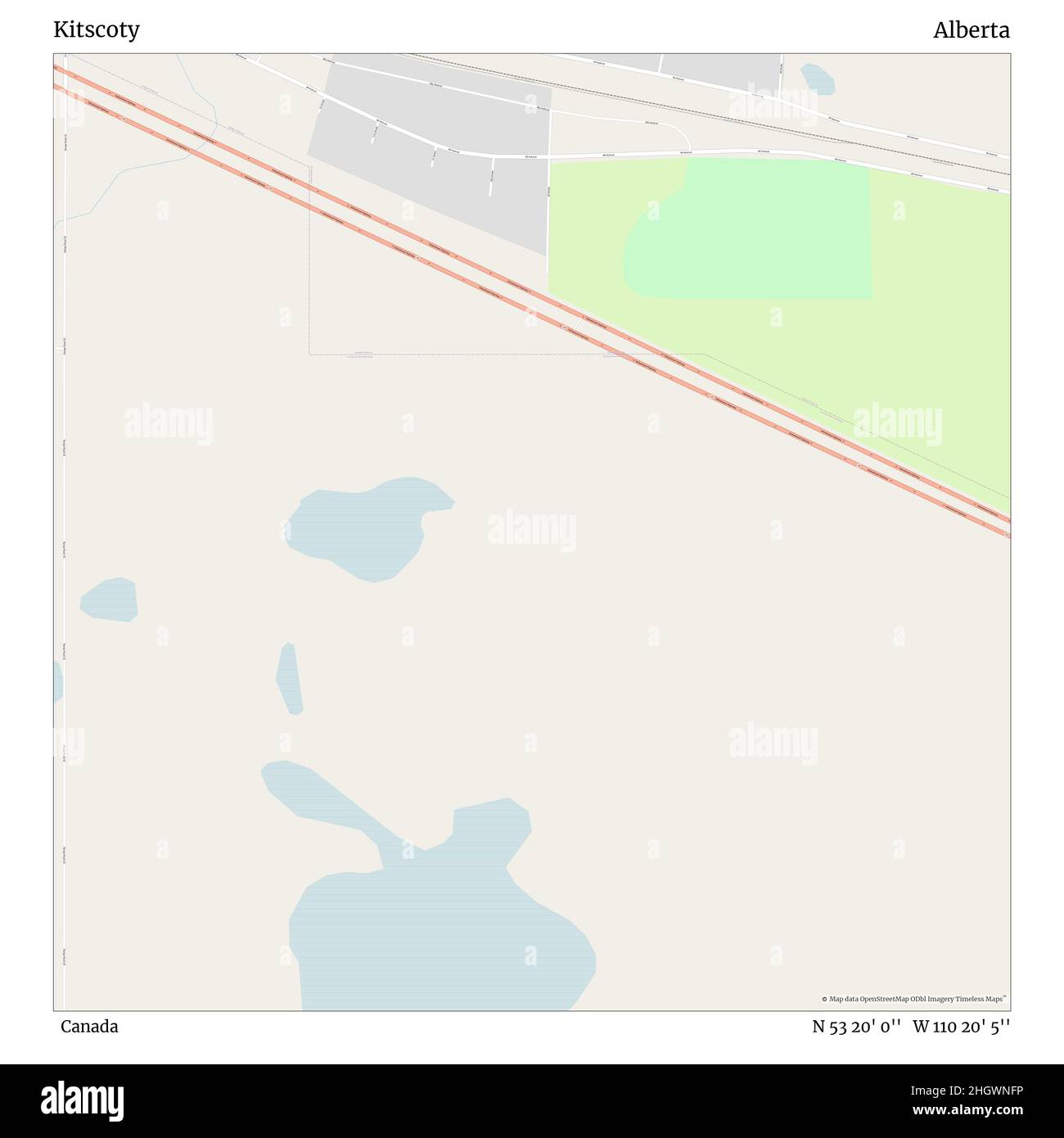 Carte de kitscoty alberta Banque de photographies et d’images à haute ...