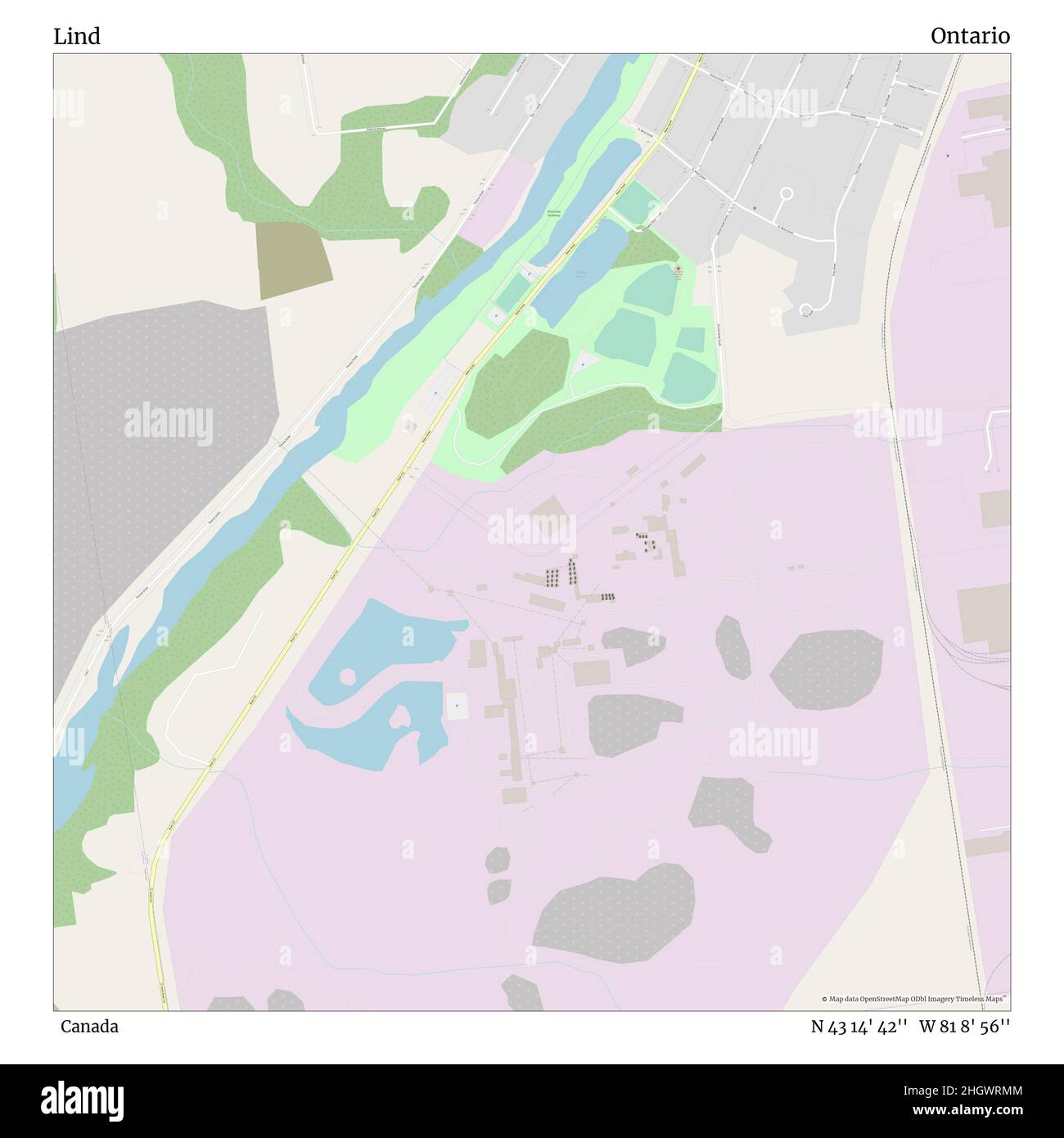 Carte de lind Banque d'images détourées - Alamy