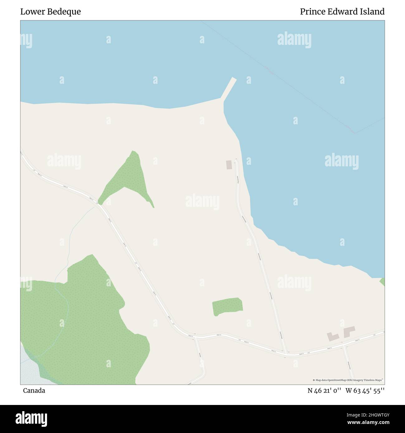 Lower Bedeque, Canada, Île-du-Prince-Édouard, N 46 21' 0'', W 63 45' 55 ...