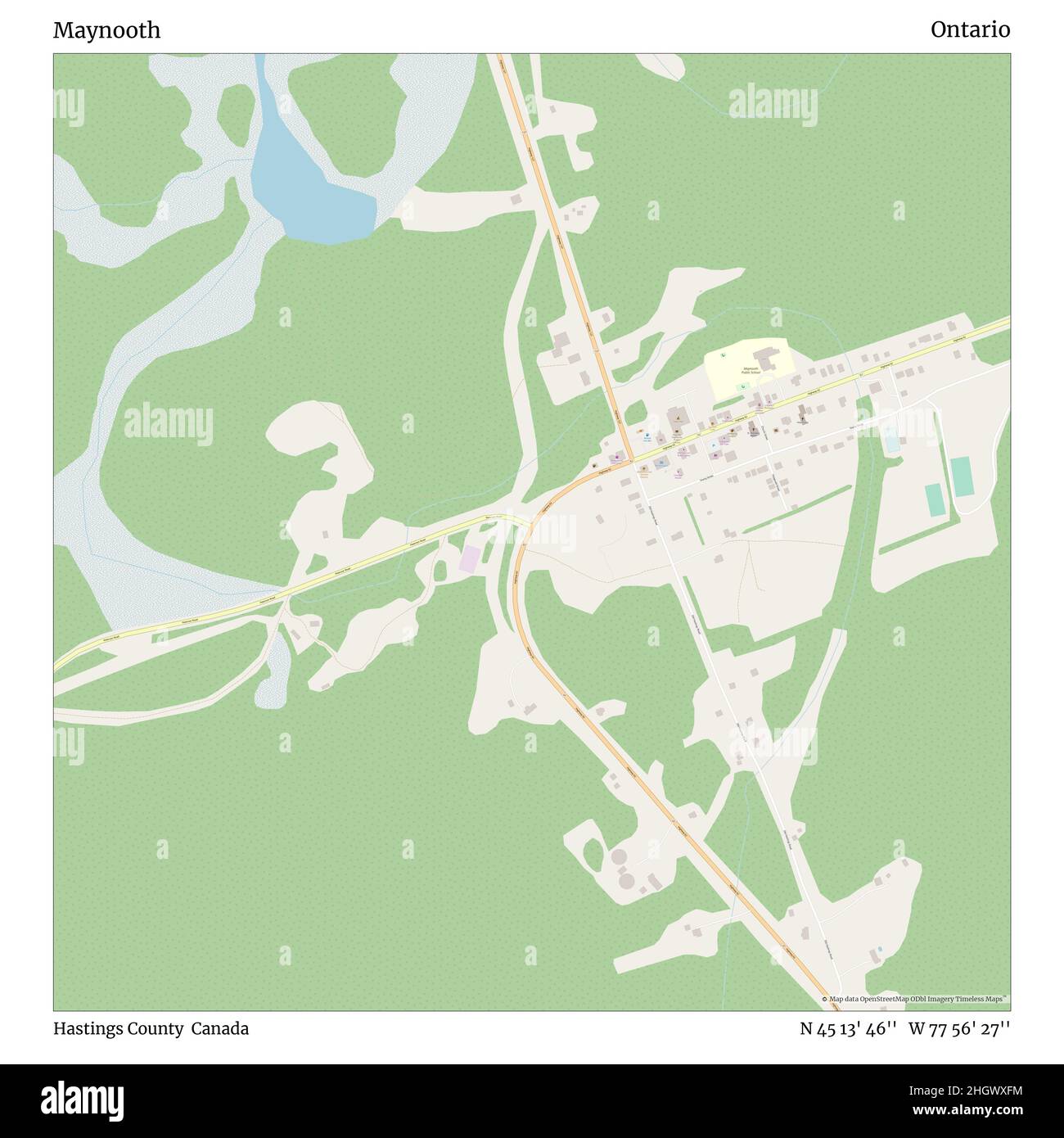 Carte de l'ontario maynooth Banque de photographies et d’images à haute ...